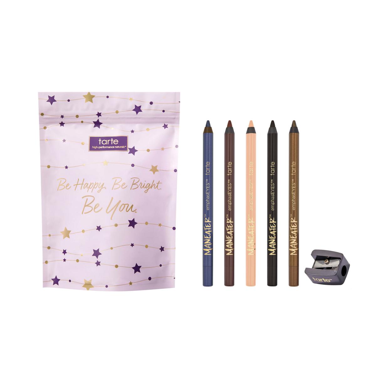 tarte Pretty & Precise 5-pc Maneater Eyeliner Set with Sharpener & Bag | HSN