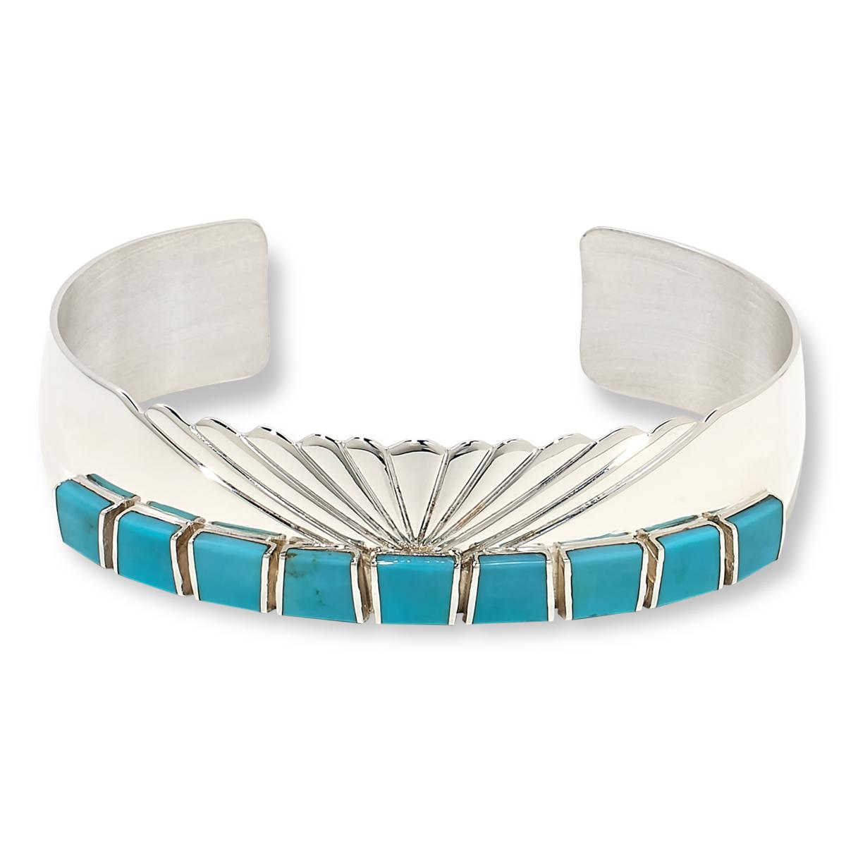 Jay King Campitos Turquoise Sunray-Design Cuff Bracelet - 23430754 | HSN