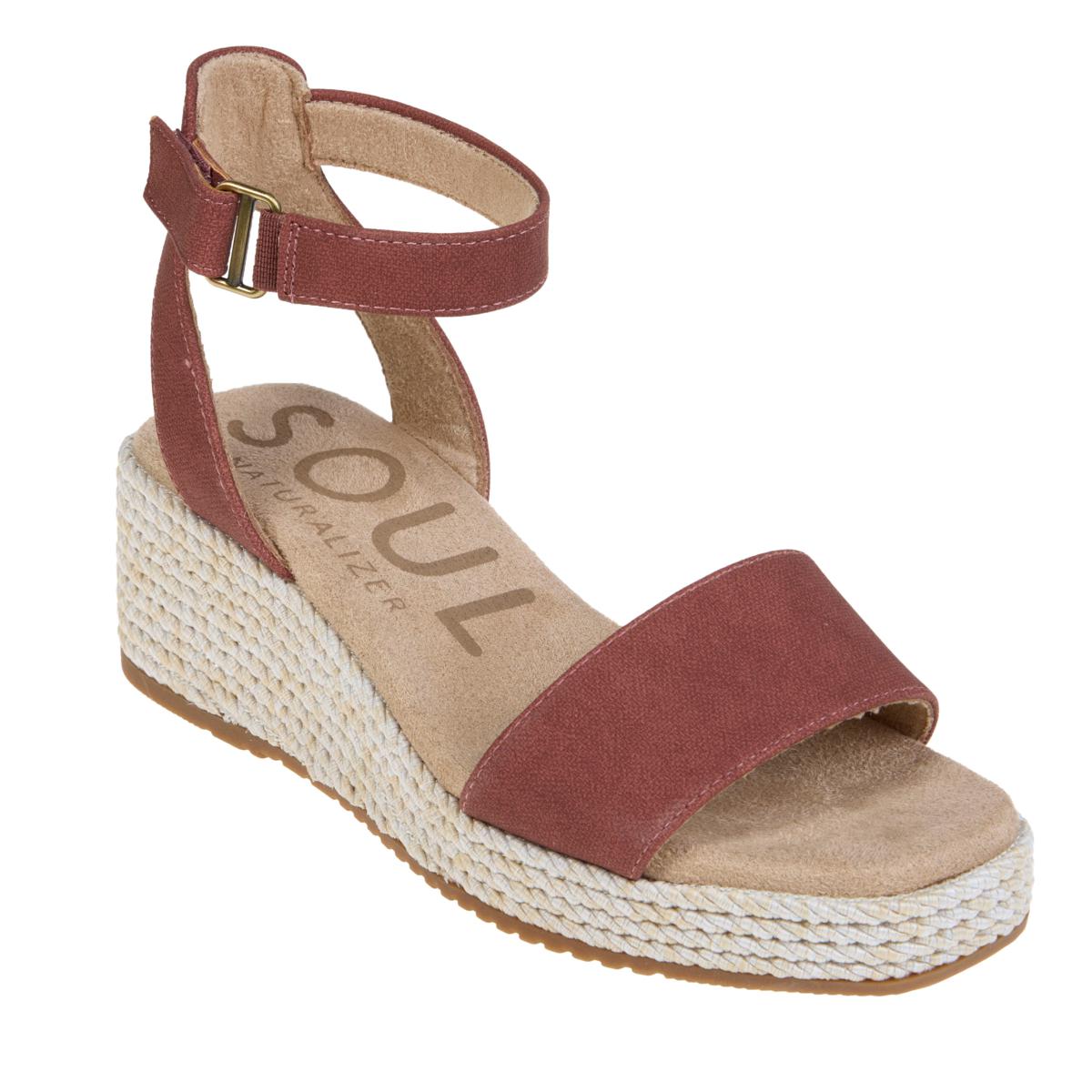 "As Is" SOUL Naturalizer Gloria Espadrille Wedge Heel | HSN