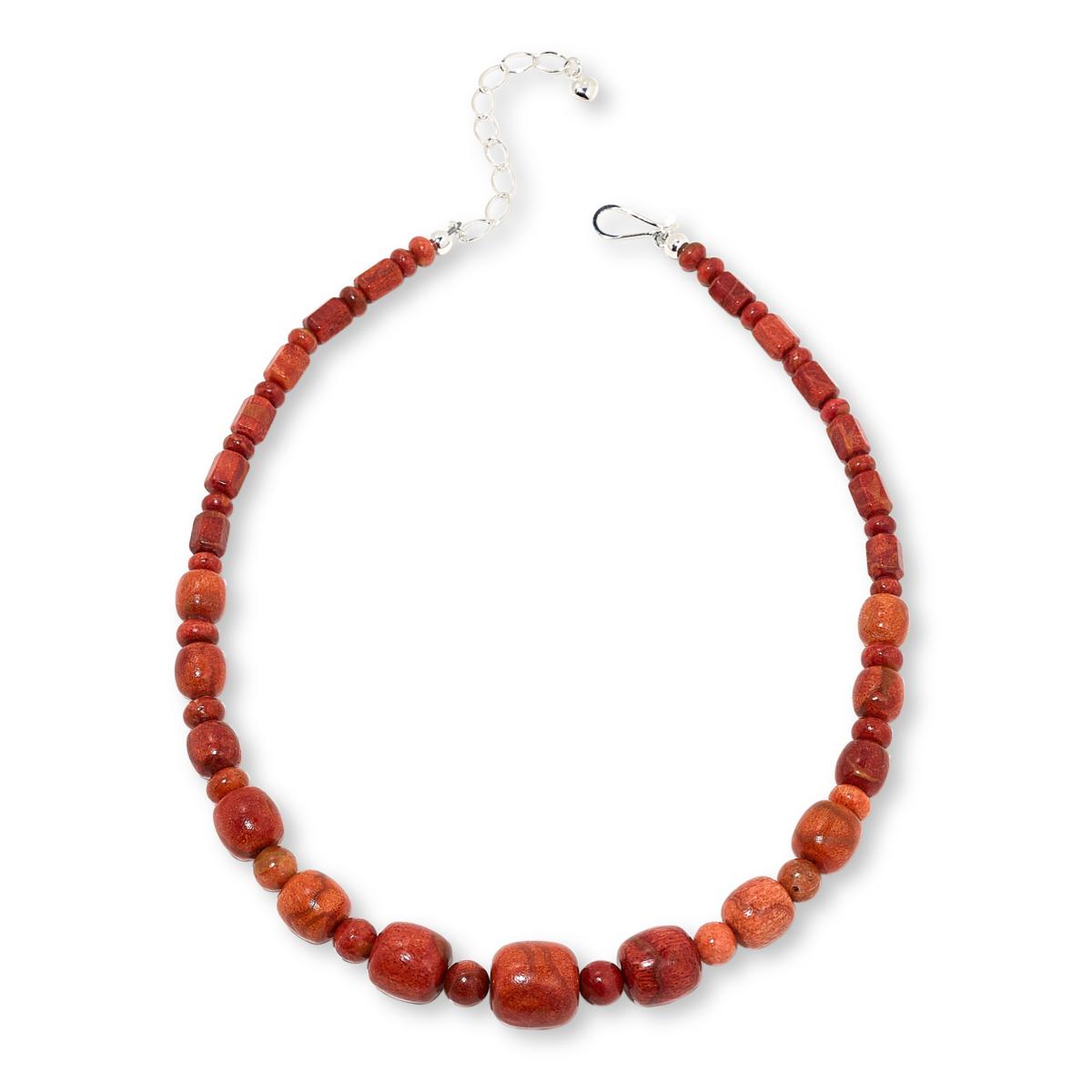 Jay King Red Branch Coral Bead 18" Necklace | HSN