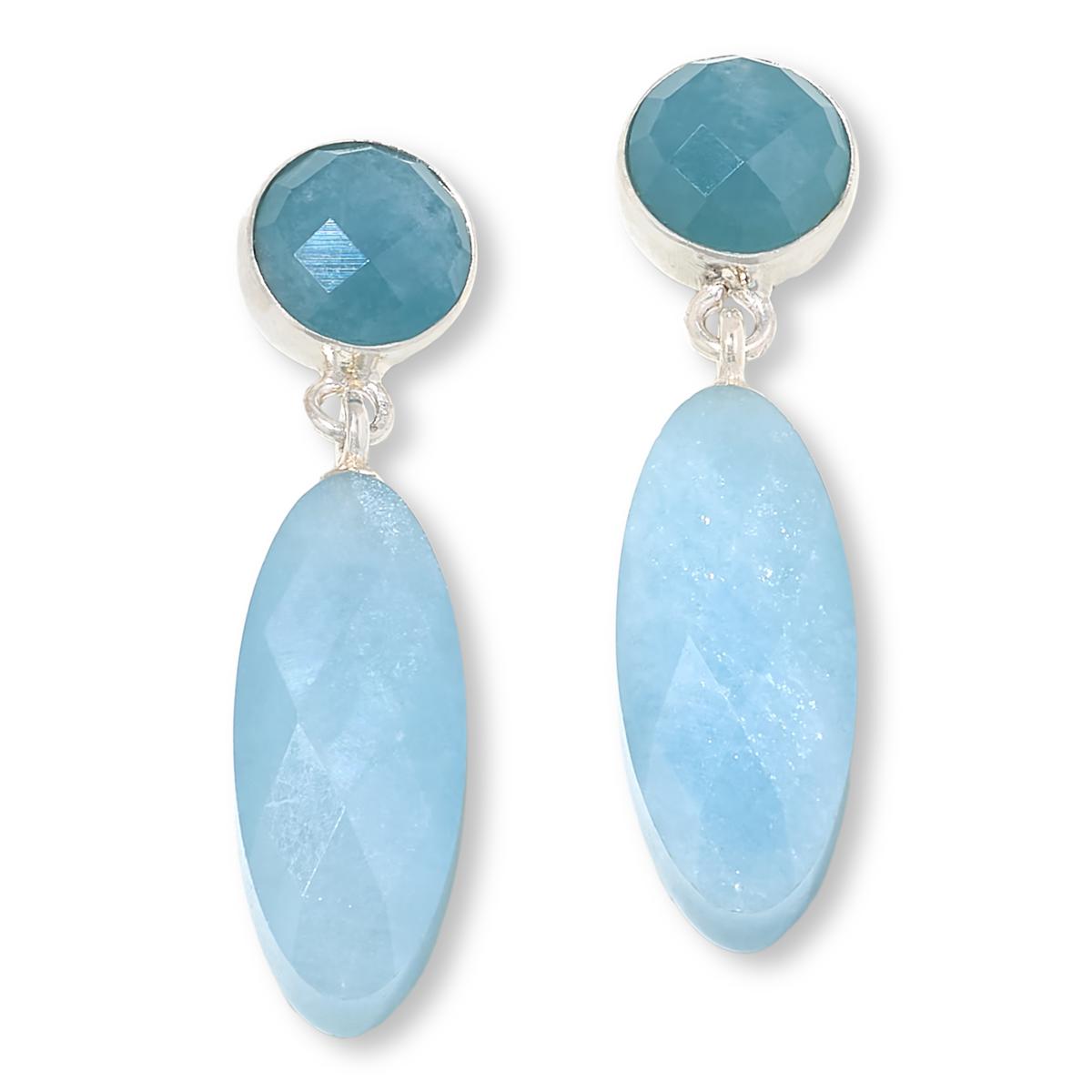 Jay King Sterling Silver Aquamarine Drop Earrings - 23493759 | HSN