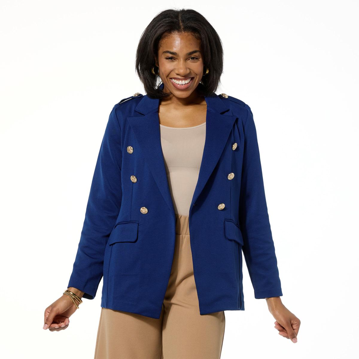 Antthony Ottoman Handkerchief Hem Blazer | HSN