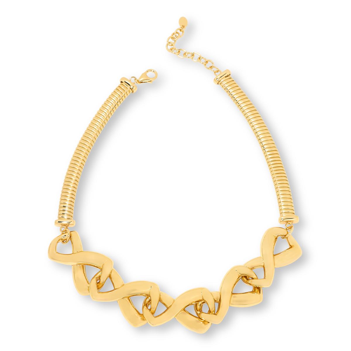 Bellezza 18" Bronze Infinity Design Tubogas Chain Necklace - 23505909 | HSN