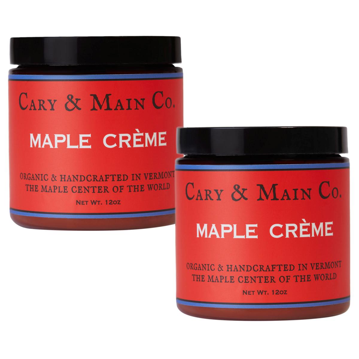 Cary & Main 2-pack Organic Vermont Maple Creme | HSN