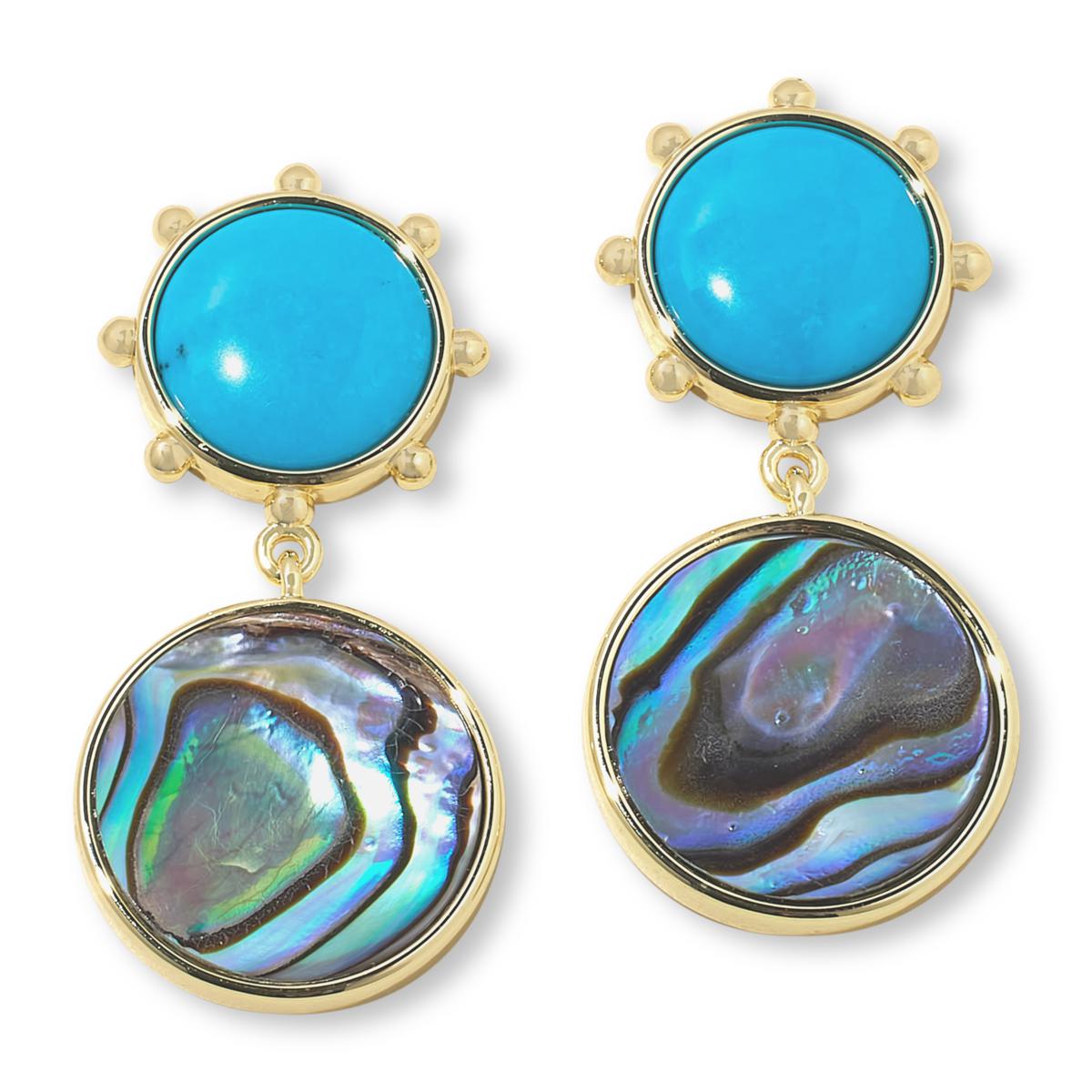 Connie Craig Carroll Jewelry Jules Double-Gem Drop Earrings | HSN