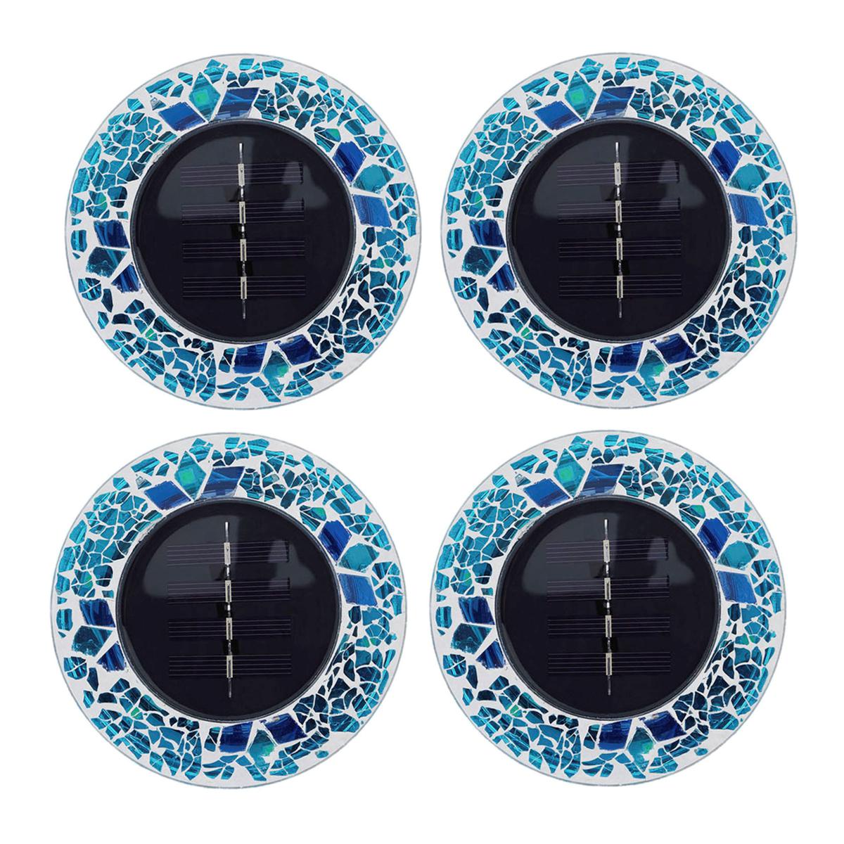 Bell + Howell Mosaic Solar Disk Lights - 4-pack | HSN
