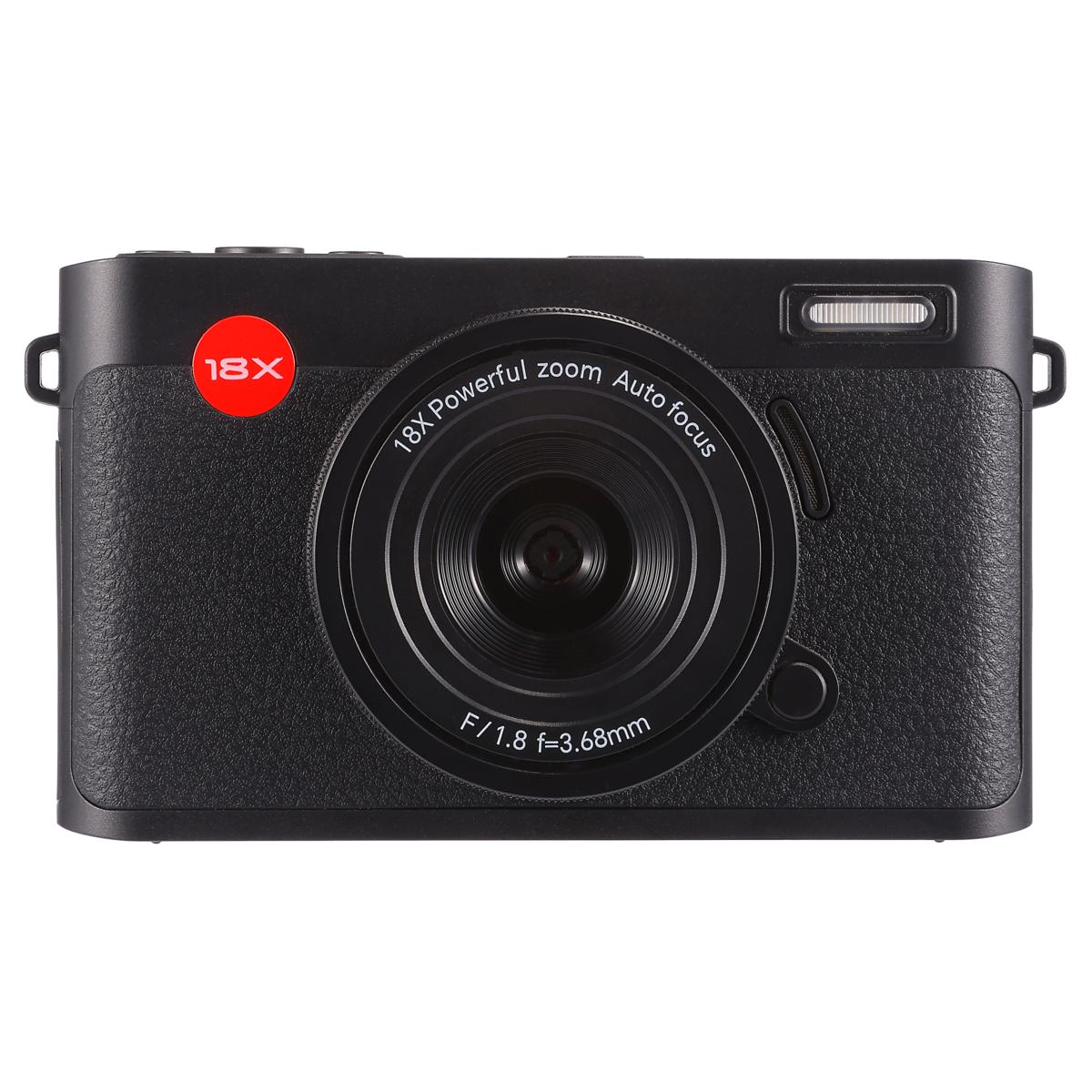 Vivitar Dual-Lens Camera w/Wi-Fi, 4" Touchscreen, 4K Video & 18x Zoom - 23574529 | HSN