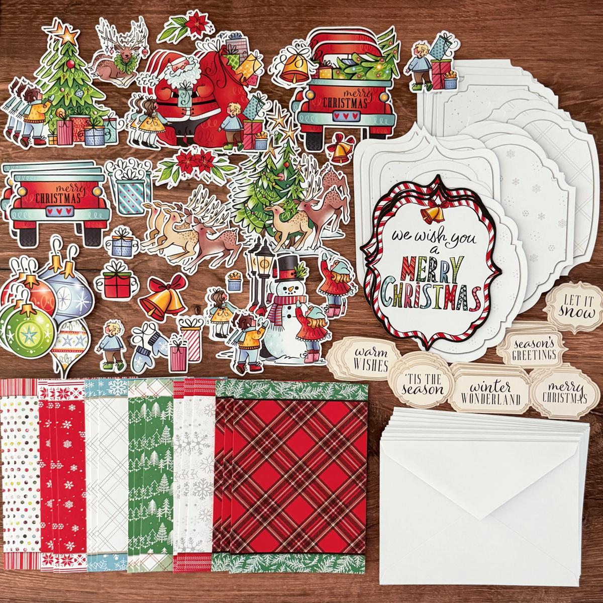 LDRS Creative Merry Christmas Card-Making Kit - Makes 18 Cards ...