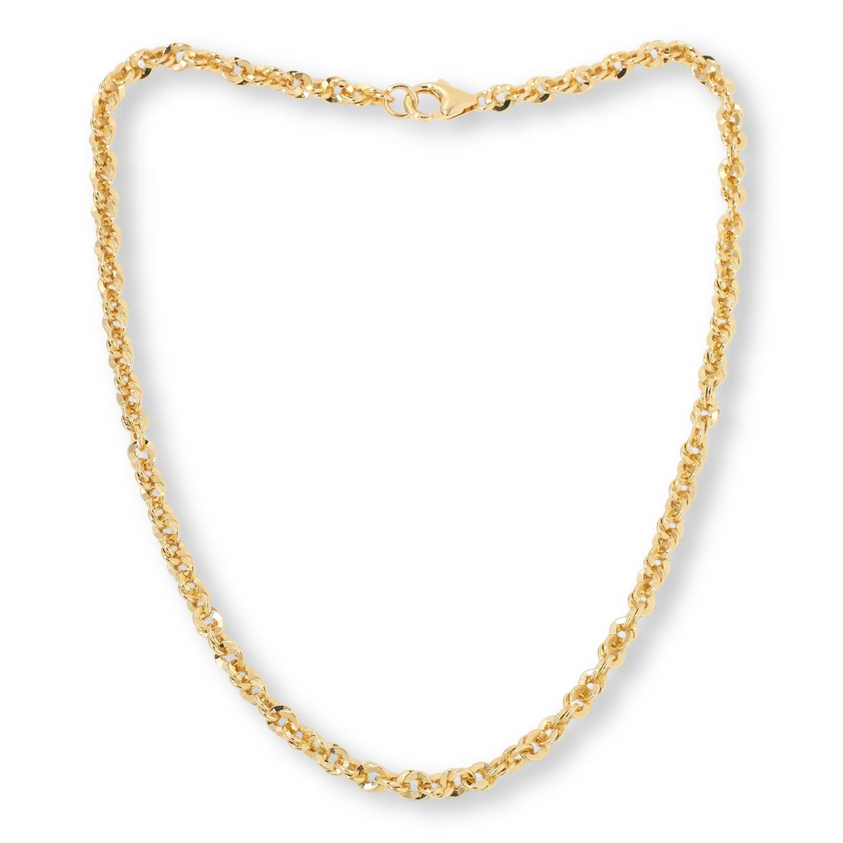 Bellezza Bellissima 18" Bronze Diamond-Cut Disco Chain Necklace ...