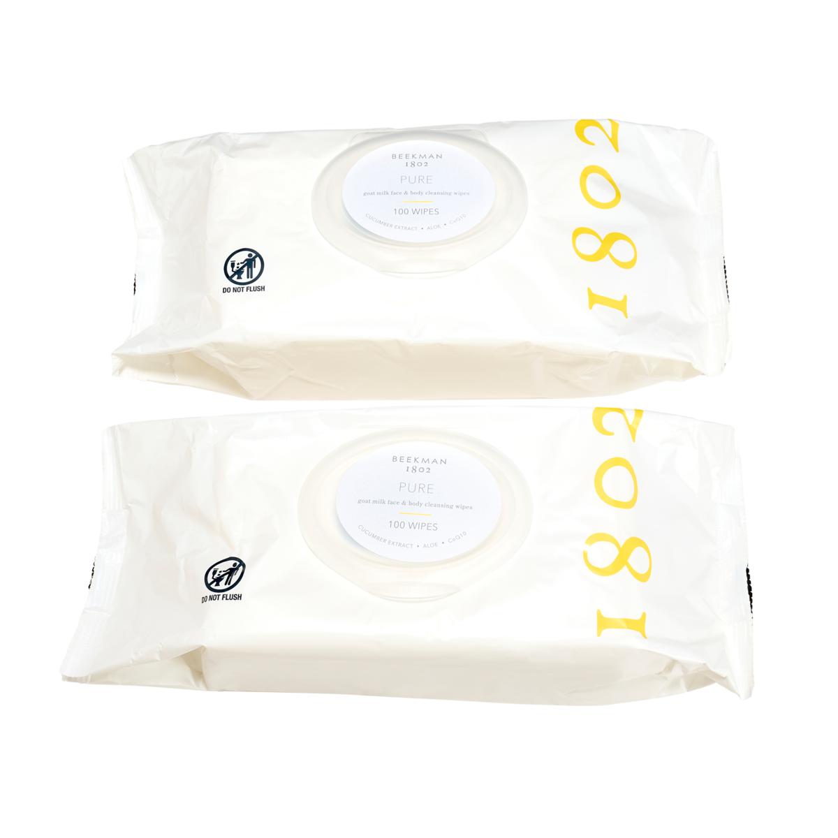 Beekman 1802 Supersize 200-count Pure Goat Milk Face Wipes | HSN