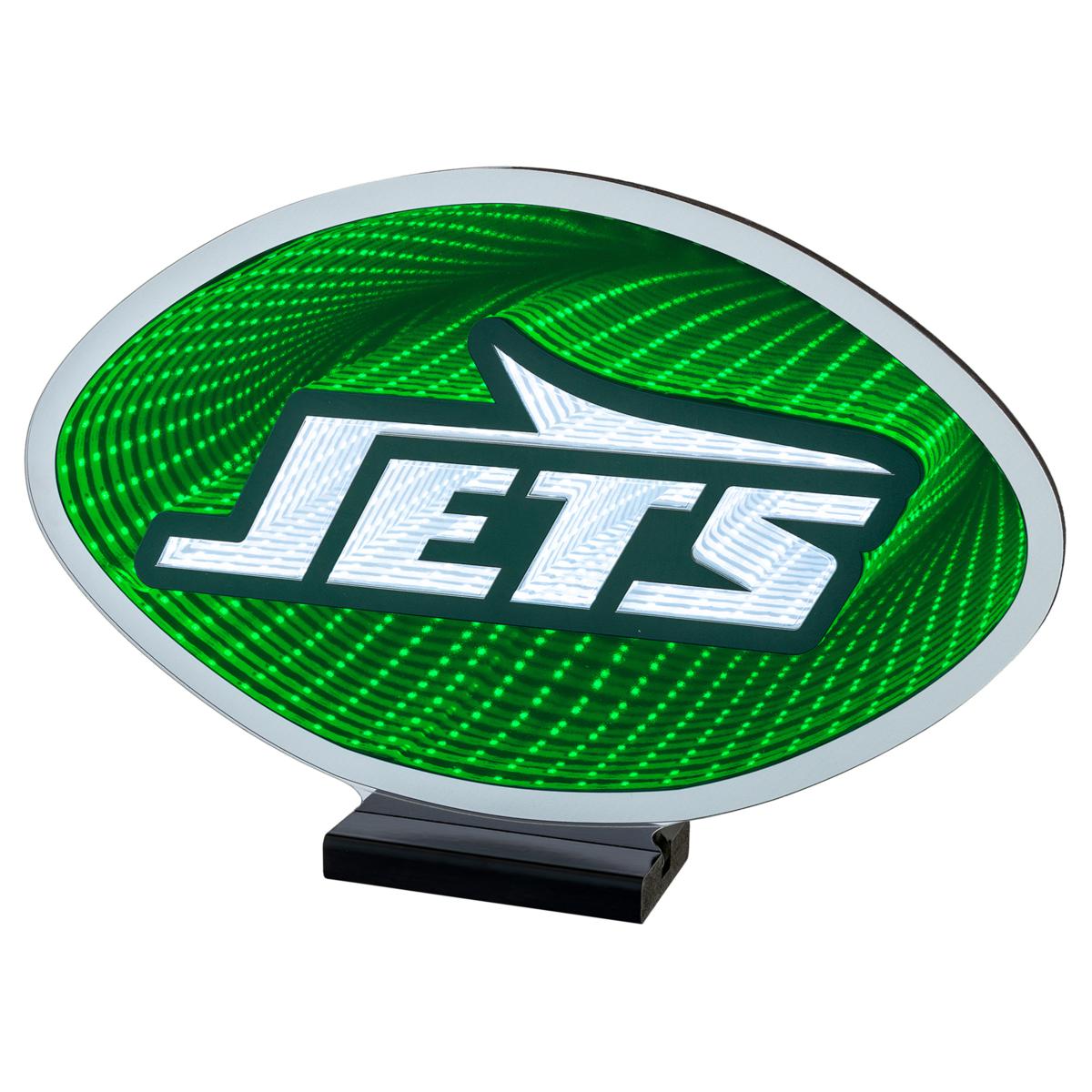 Officially Licensed NFL LED Logo Infinity Light - Jets | HSN