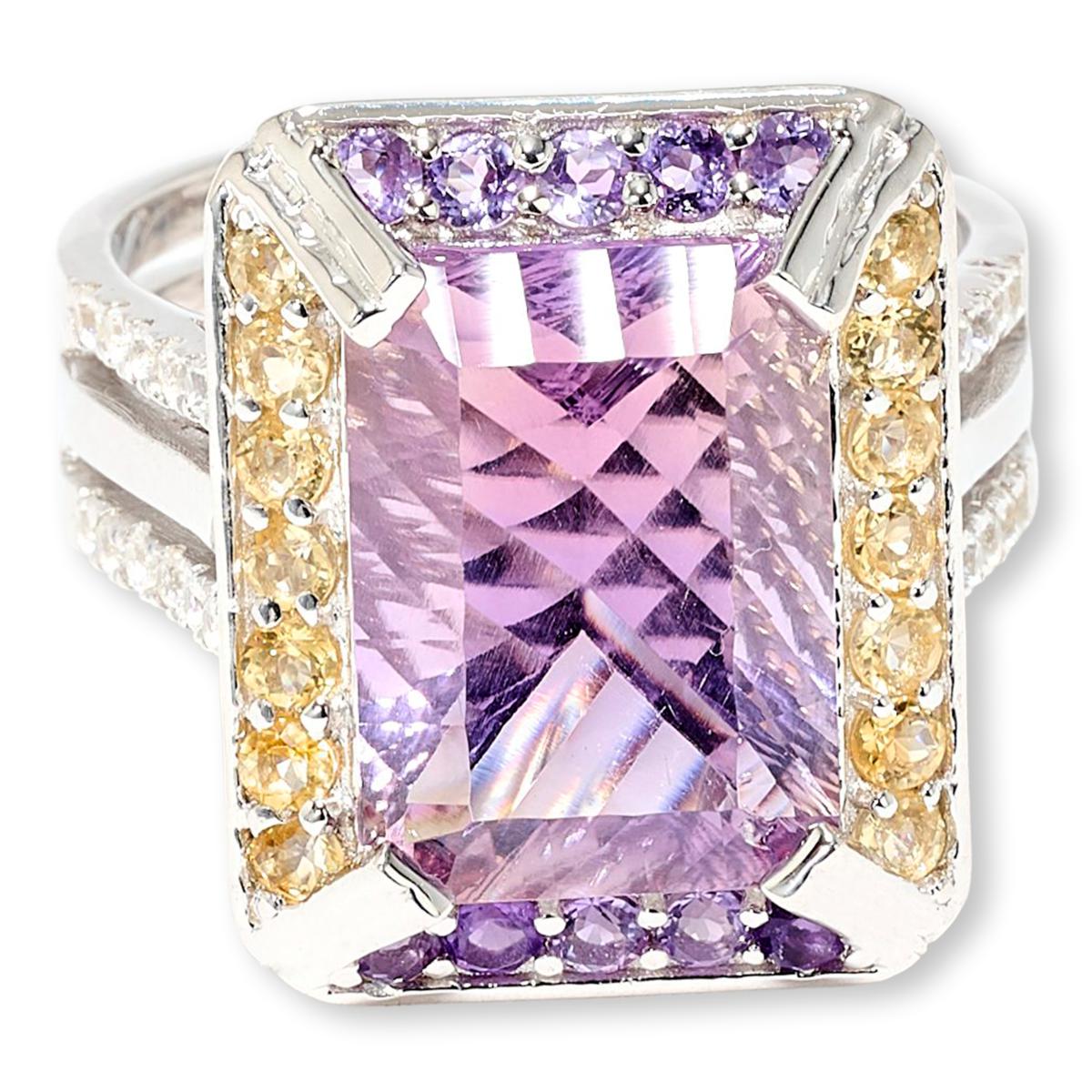 Colleen Lopez Sterling Silver Ametrine and Multigemstone Ring | HSN