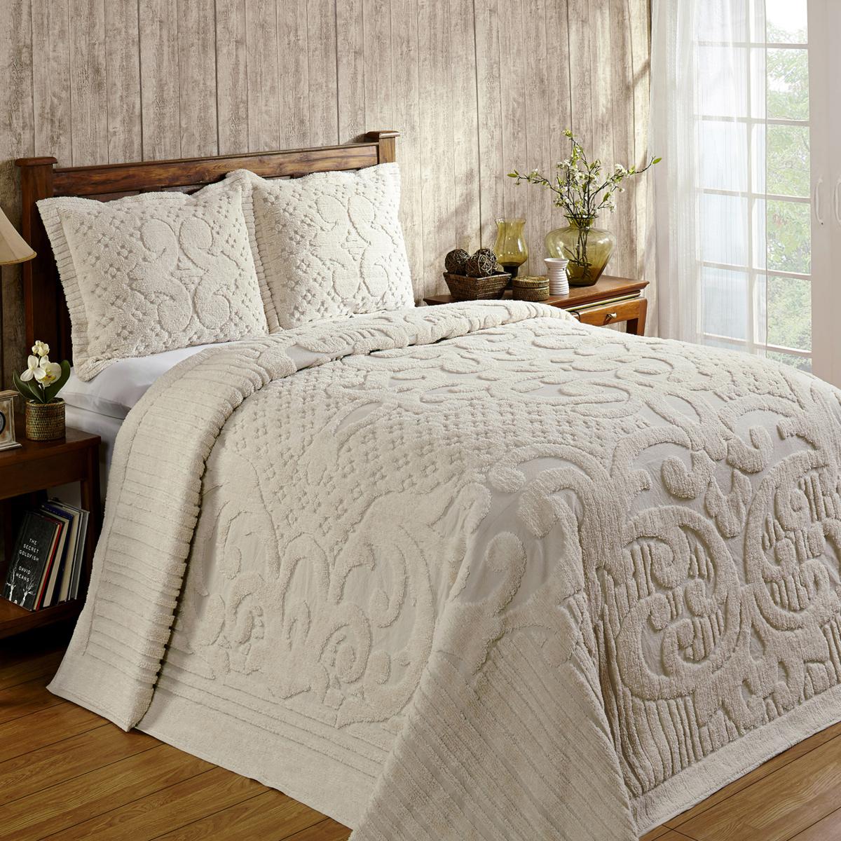 Ashton 100% Cotton Tufted Chenille Bedspread - Queen - 9200234 | HSN Ashton 100% Cotton Tufted Chenille Bedspread - Queen - 9200234 | HSN