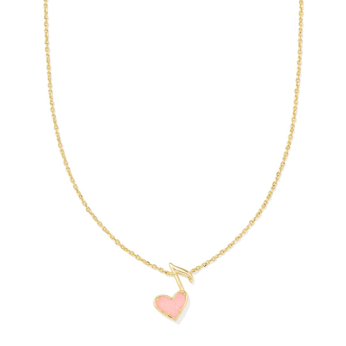 Kendra Scott x Dolly Parton Heart Music Note Pink Necklace | HSN