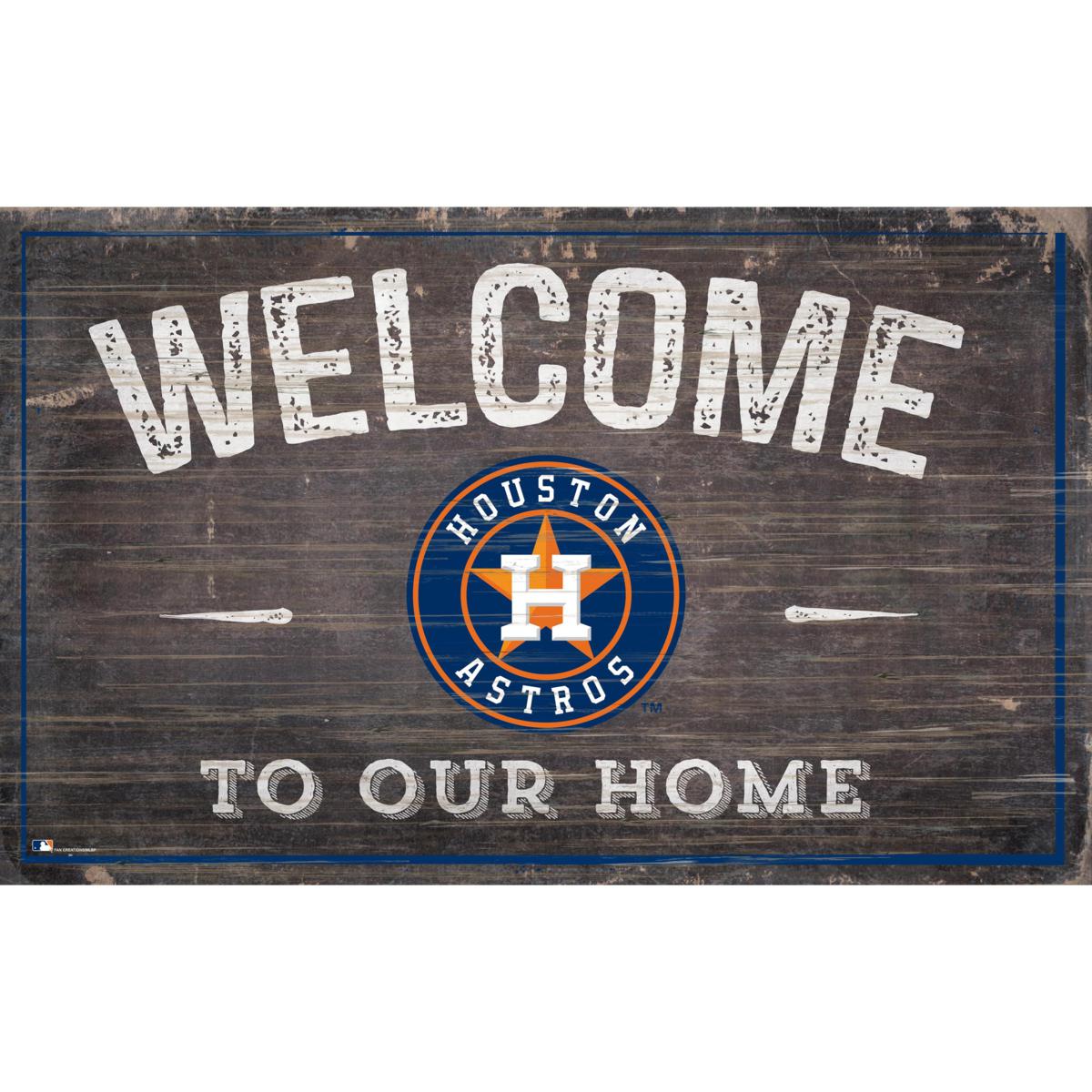 Houston Astros 11x19 Welcome to our Home Sign - 9255287 | HSN