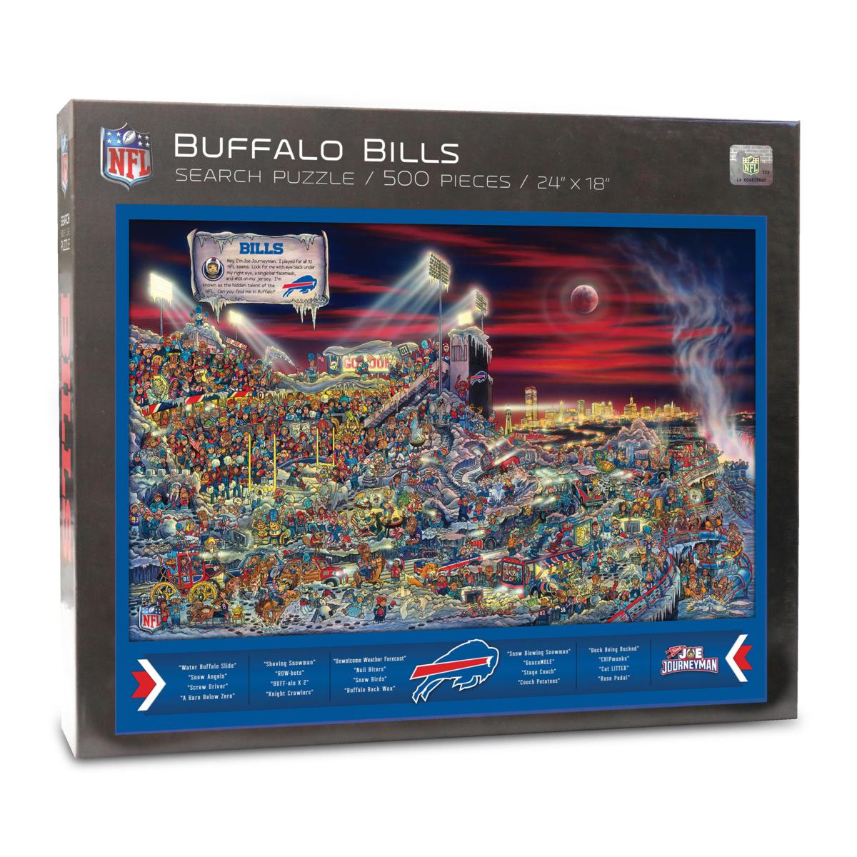Officially-Licensed NFL Joe Journeyman Puzzle - Buffalo Bills | HSN