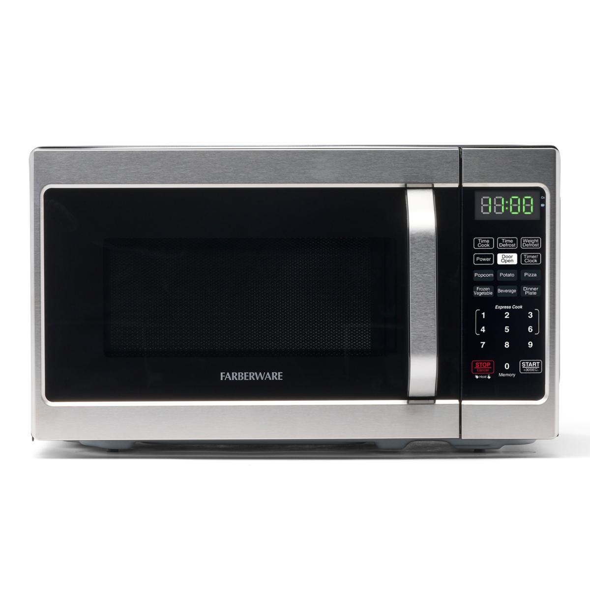Farberware Classic .7 Cu Ft 700-Watt Microwave Oven- Brushed Stainless ...