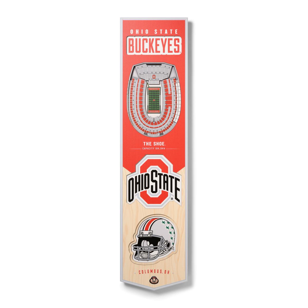 Officially Licensed NCAA Ohio State Buckeyes 3D Stadium Banner ...