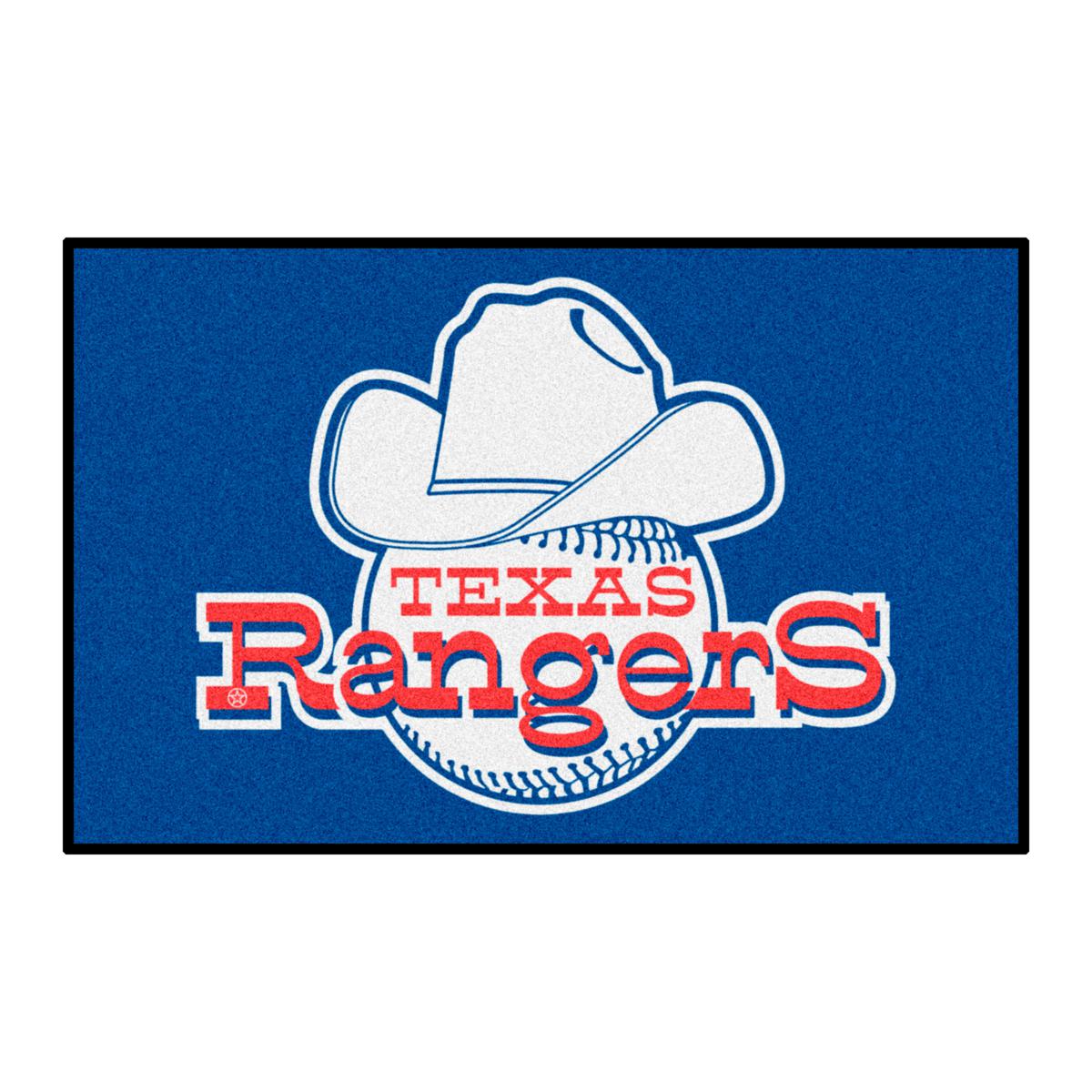 Officially Licensed MLB Texas Rangers Retro Collection Rug - 19" x 30 ...