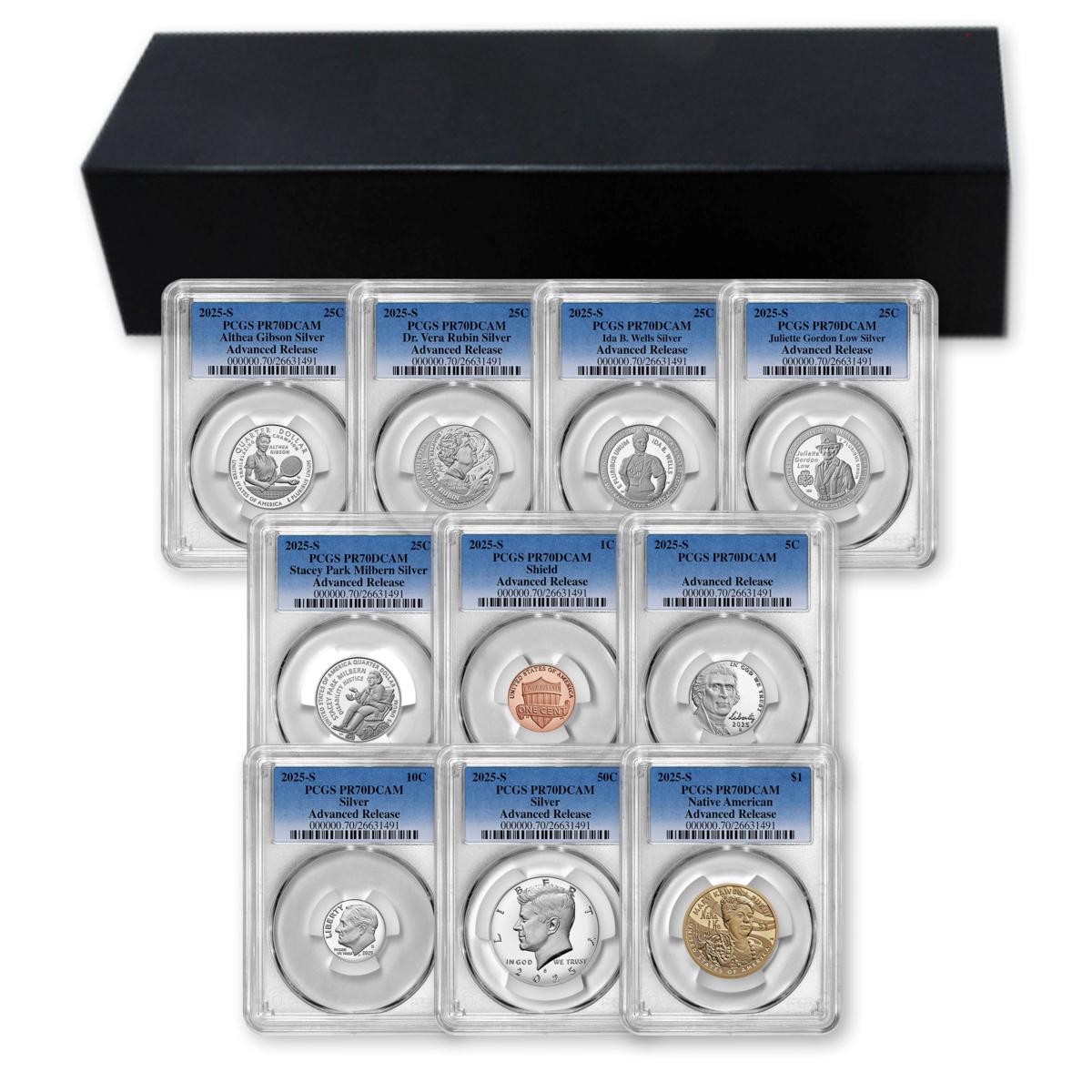 2025 S-Mint PR70 DCAM PCGS Advance Release Silver Proof Set | HSN