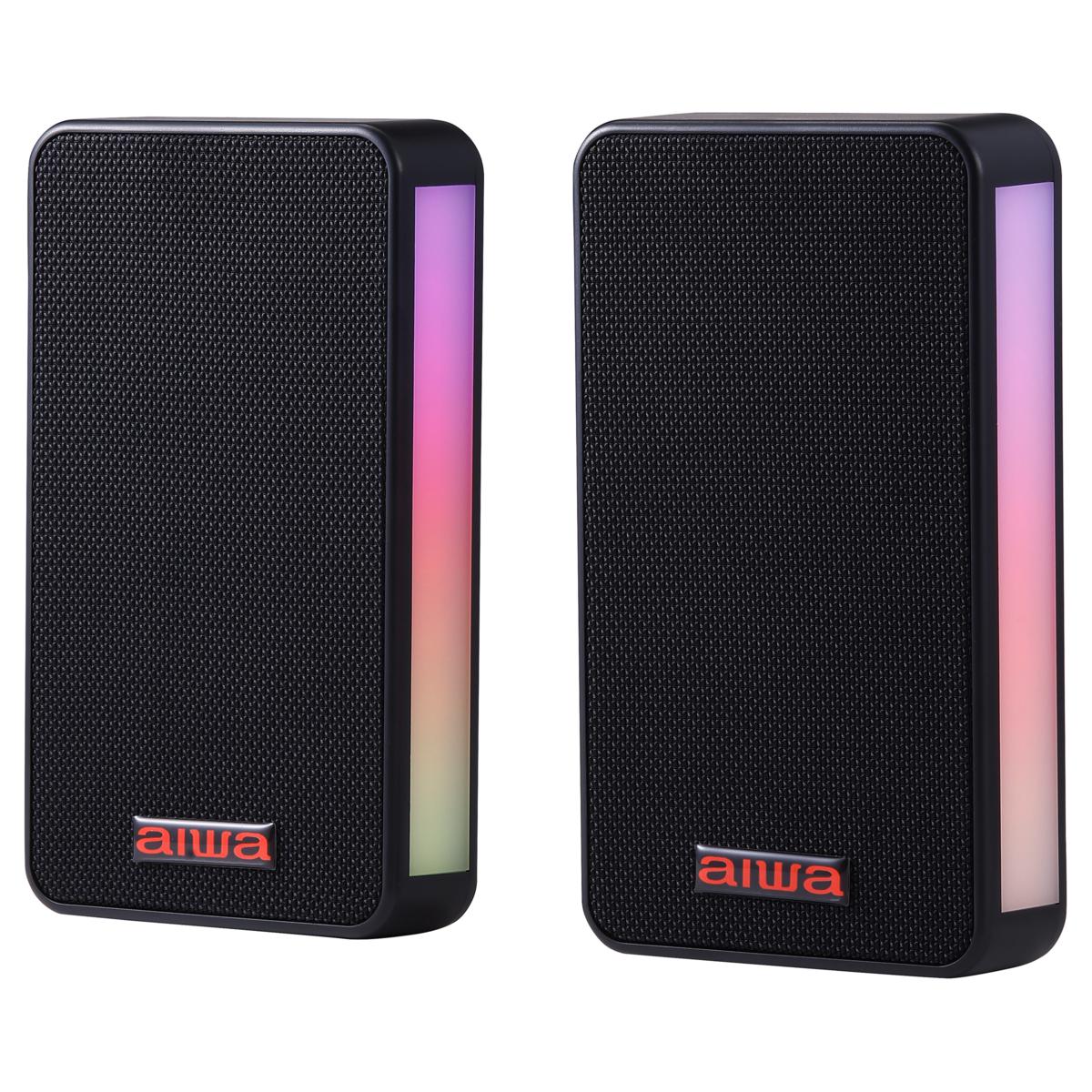 Aiwa Aura Light-Up Wall Speaker 2-pack - 23613600 | HSN