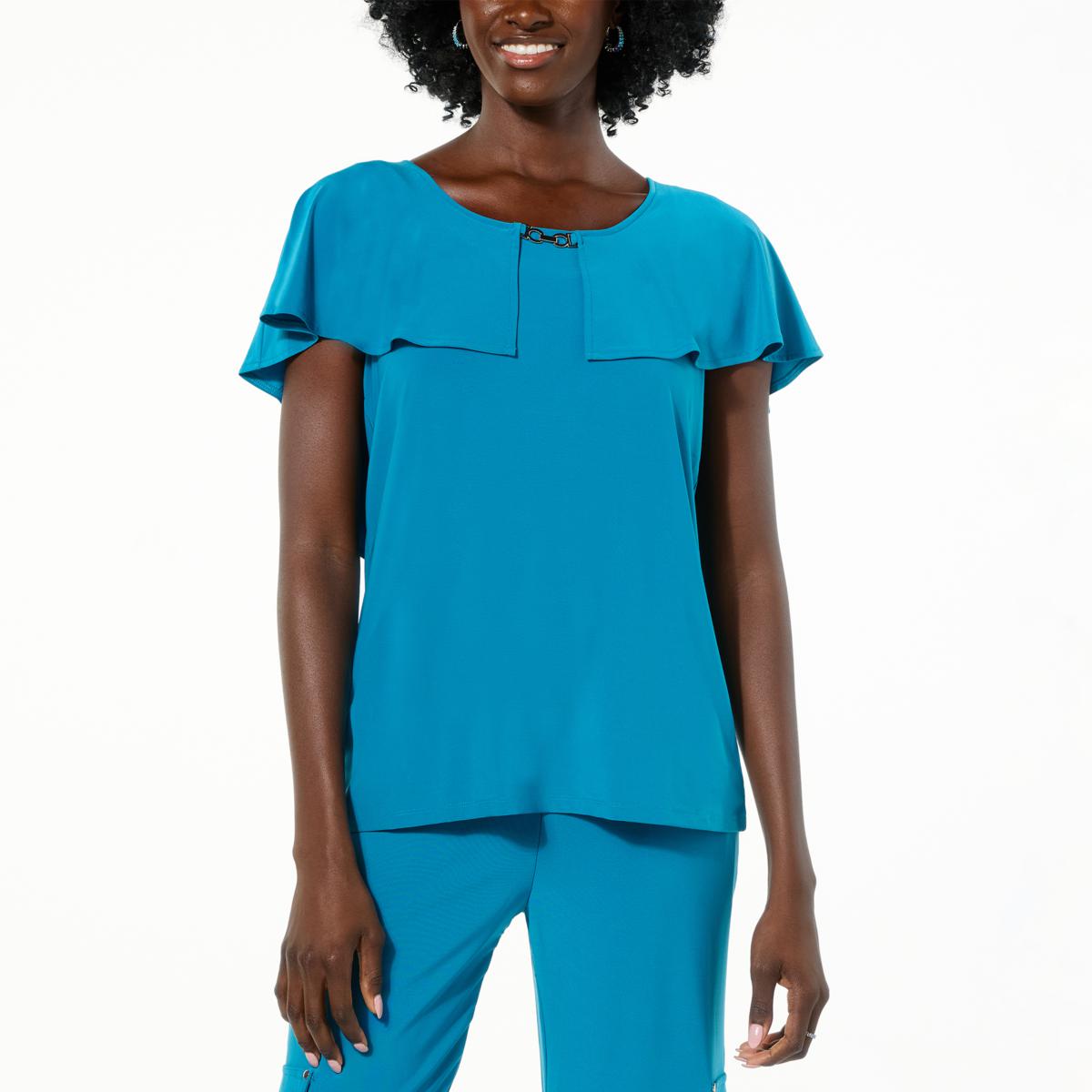 Antthony Studio Knit Capelet Top - 23223897 | HSN