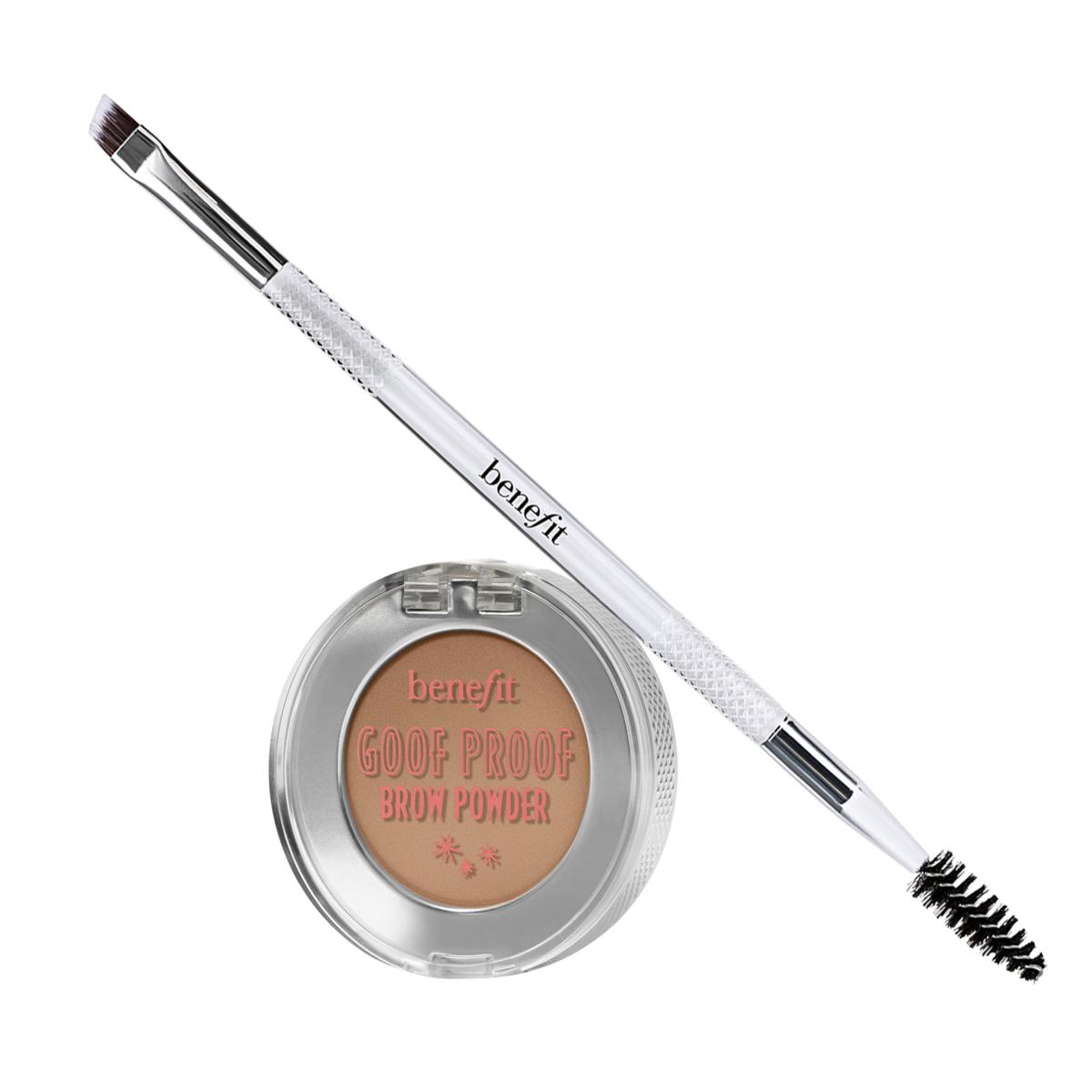 Benefit Cosmetics Goof Proof Brow Powder and Brush Set | HSN