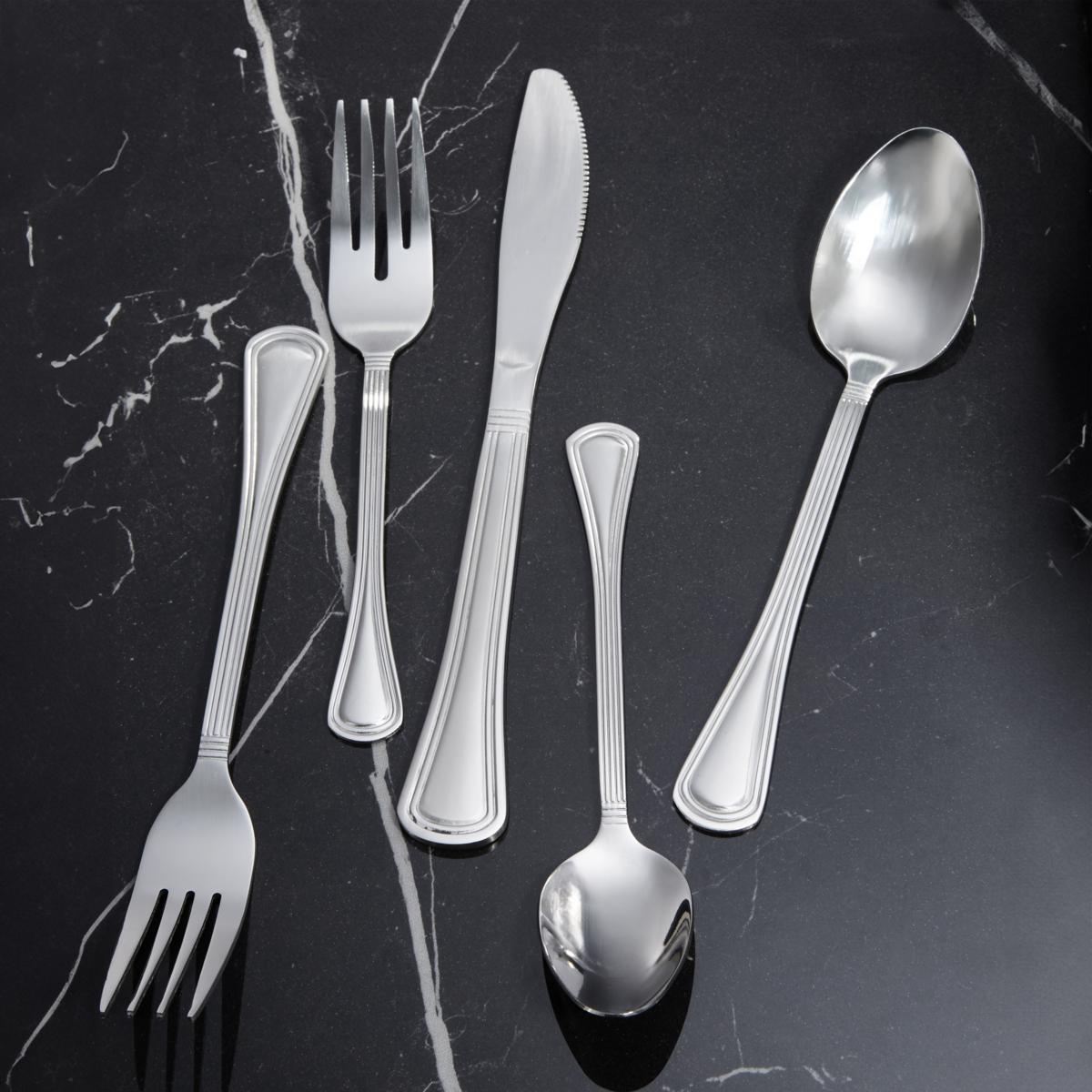 BergHOFF Two-Tone Matte 20pc Flatware Set 18/0 SS, Service for 4 | HSN