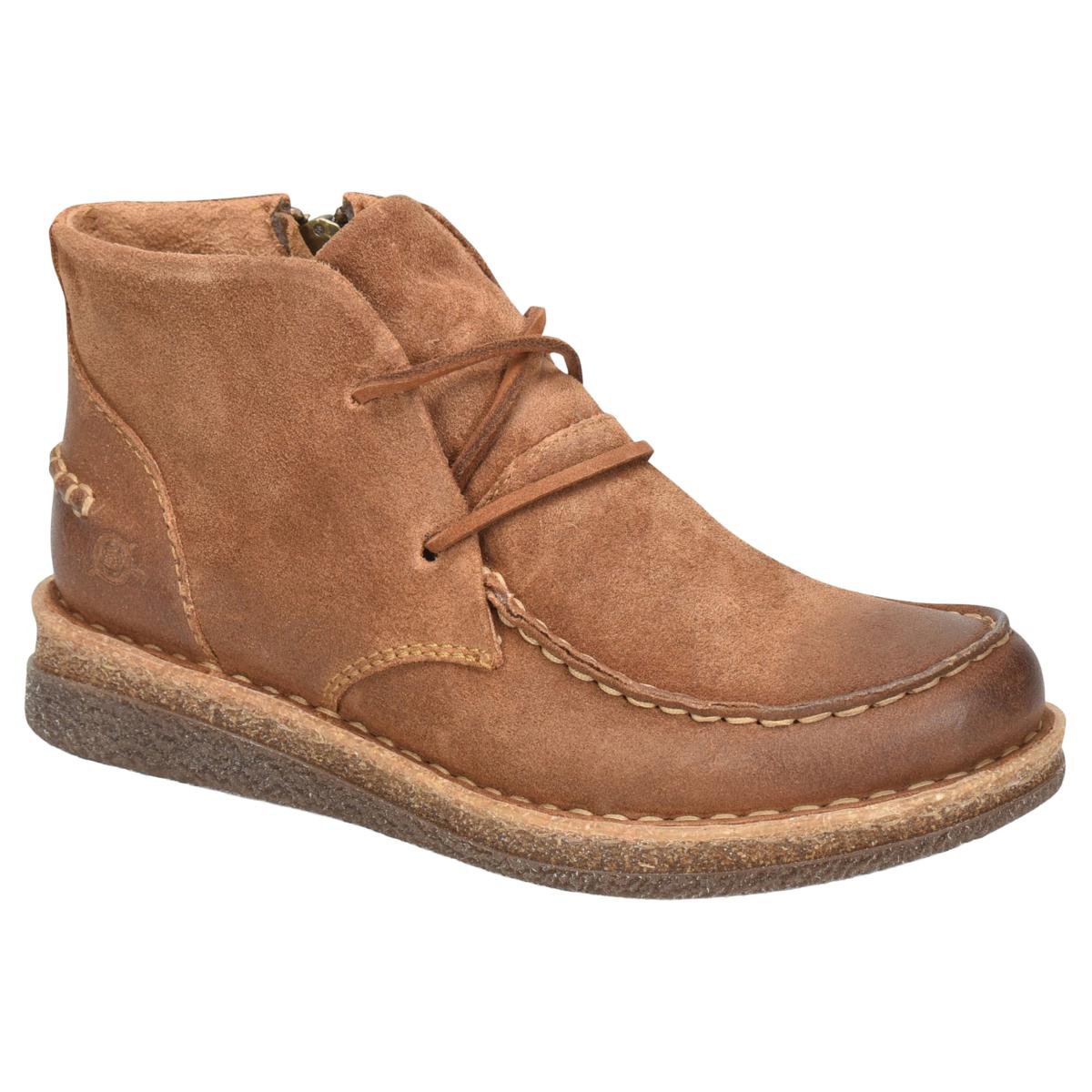 Born® Analia Moc-Toe Lace-Up Ankle Bootie | HSN