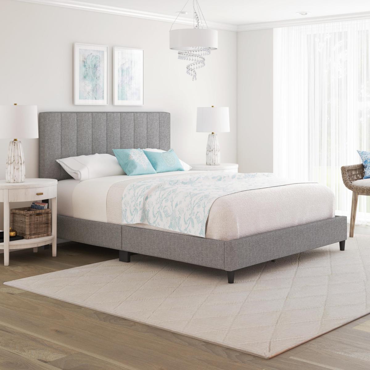 Boyd Sleep Leah Upholstered Platform Bed, Queen - 23225348 | HSN