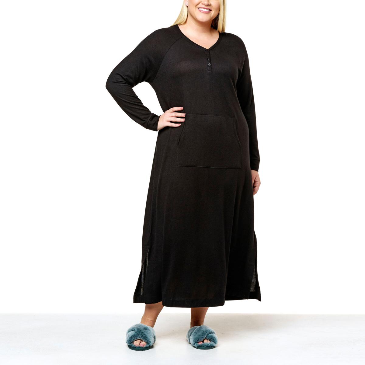 Comfort Code Brushed Ultra Knit Henley Lounger - 20486989 | HSN