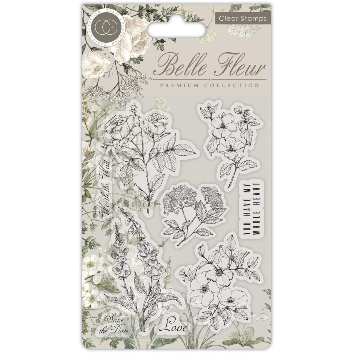 Craft Consortium Belle Fleur - Stamp Set - 20487575 | HSN