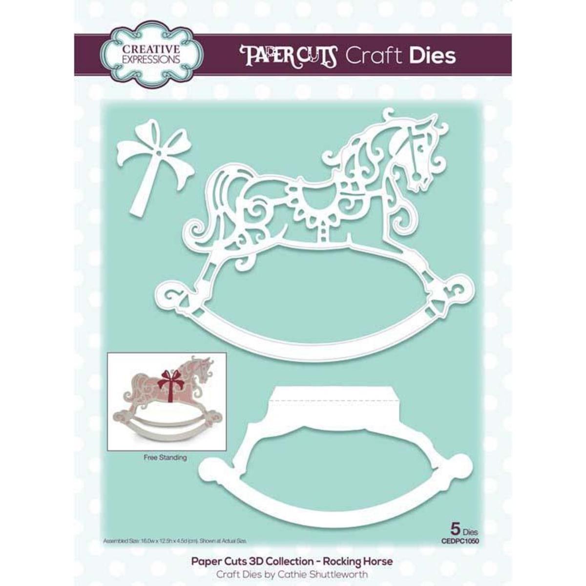 Creative Expressions Paper Cuts 3D Collection - Rocking Horse ...