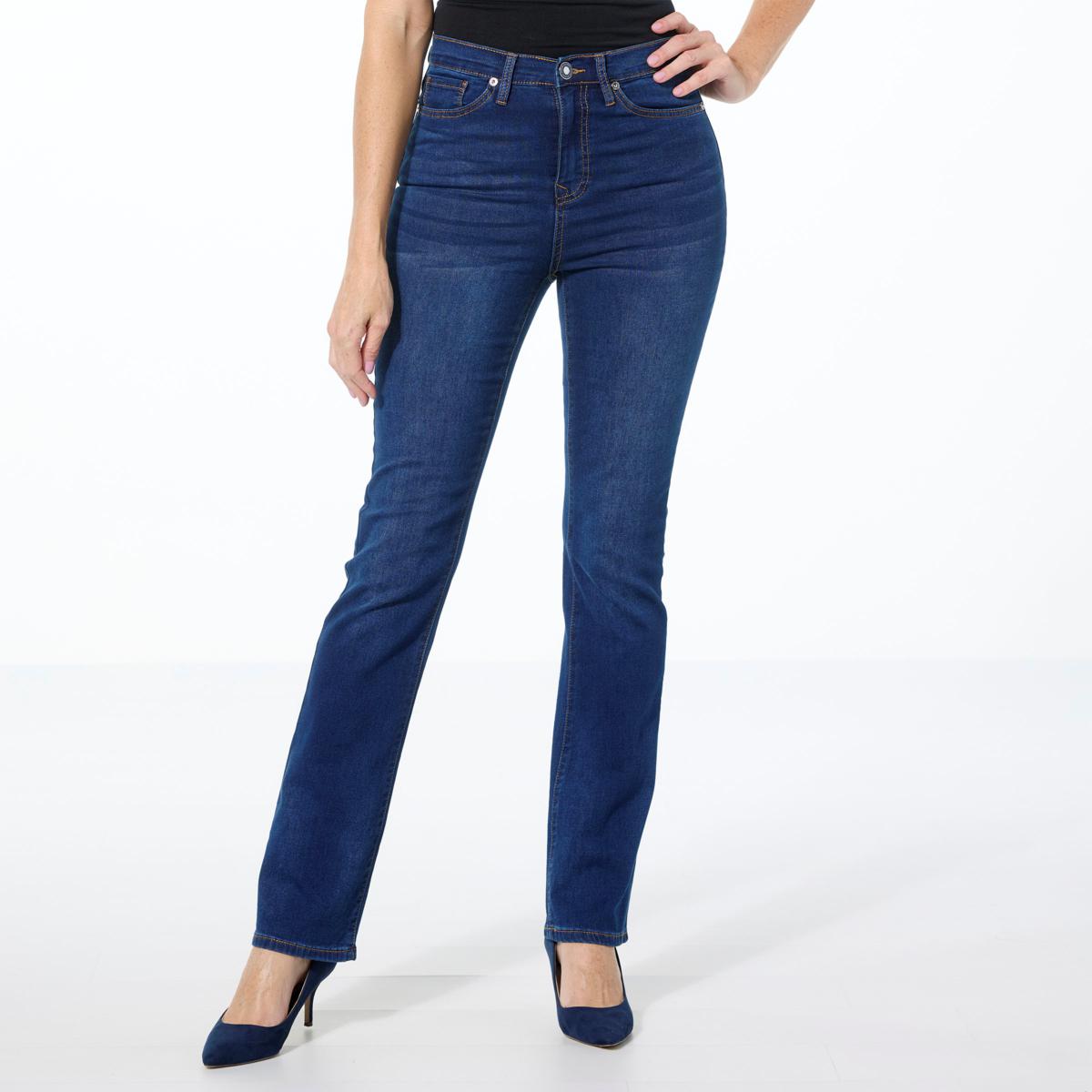 (HSN) DG2 by Diane Gilman Soft and Sleek Denim Baby Bootcut 5-Pocket ...