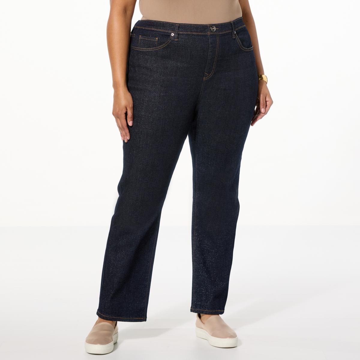 DG2 by Diane Gilman Starlight Denim Straight-Leg Jean - 23327302 | HSN