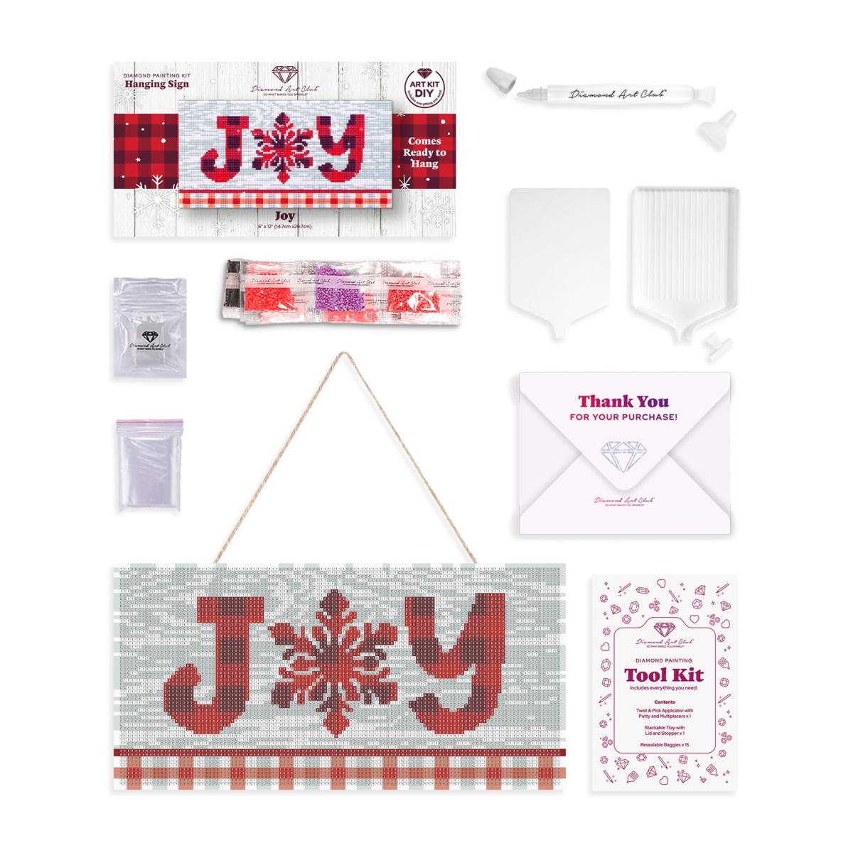 Diamond Art Club Christmas Joy Hanging Sign Kit | HSN