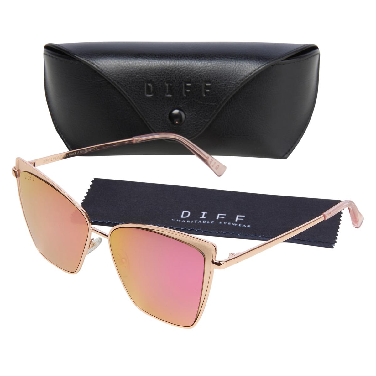 Diff Eyewear Becky Oversized Cat Eye Polarized Sunglasses 20717859 Hsn