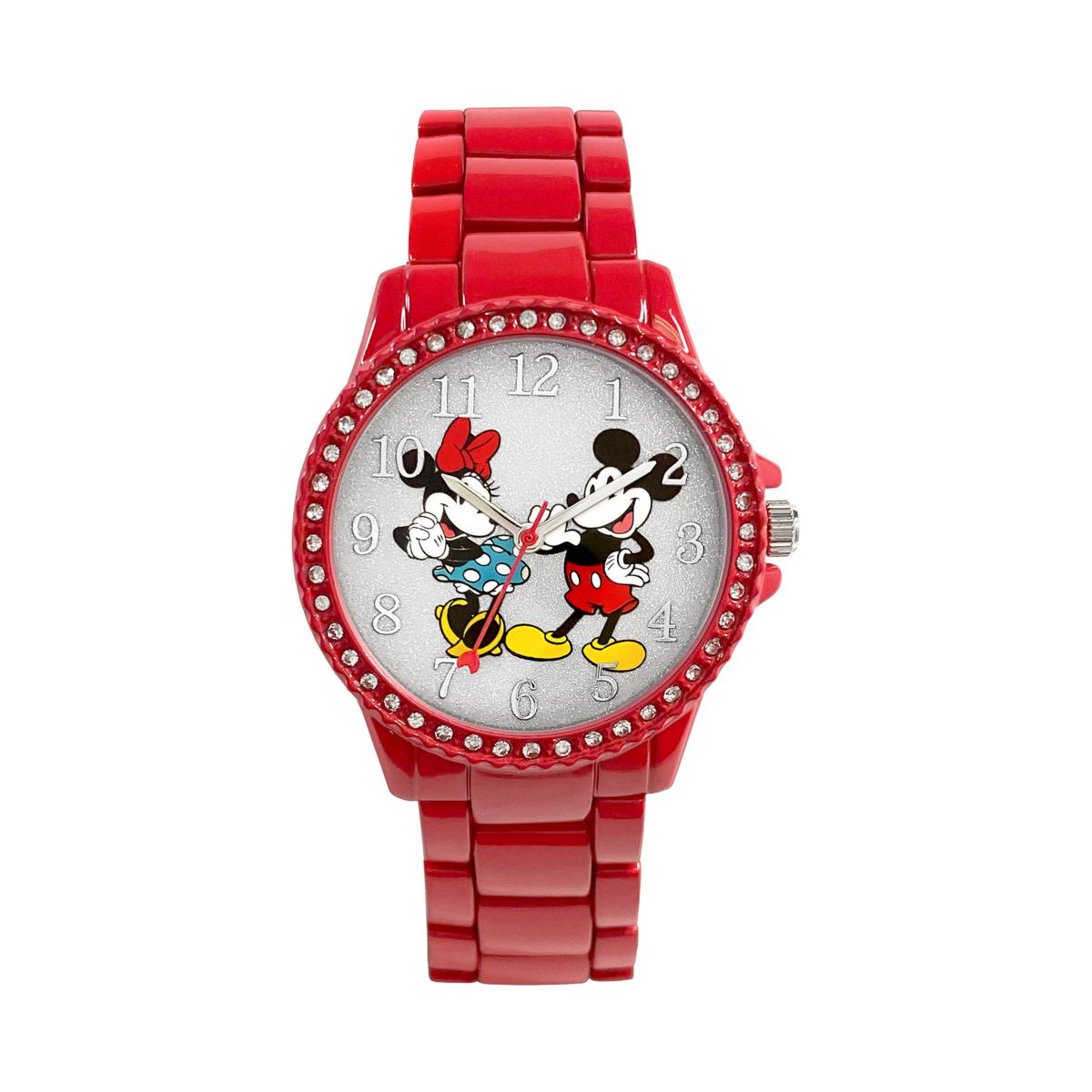Disney Mickey & Minnie Colored Link Bracelet Watch - 23304886 | HSN