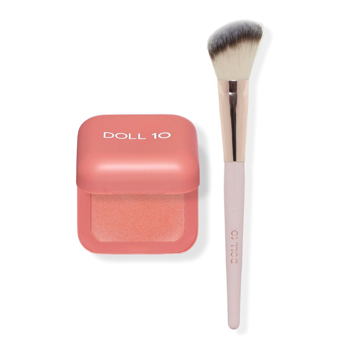 Doll 10 Peptide Bounce Blush with Sculpting Angle Brush | HSN