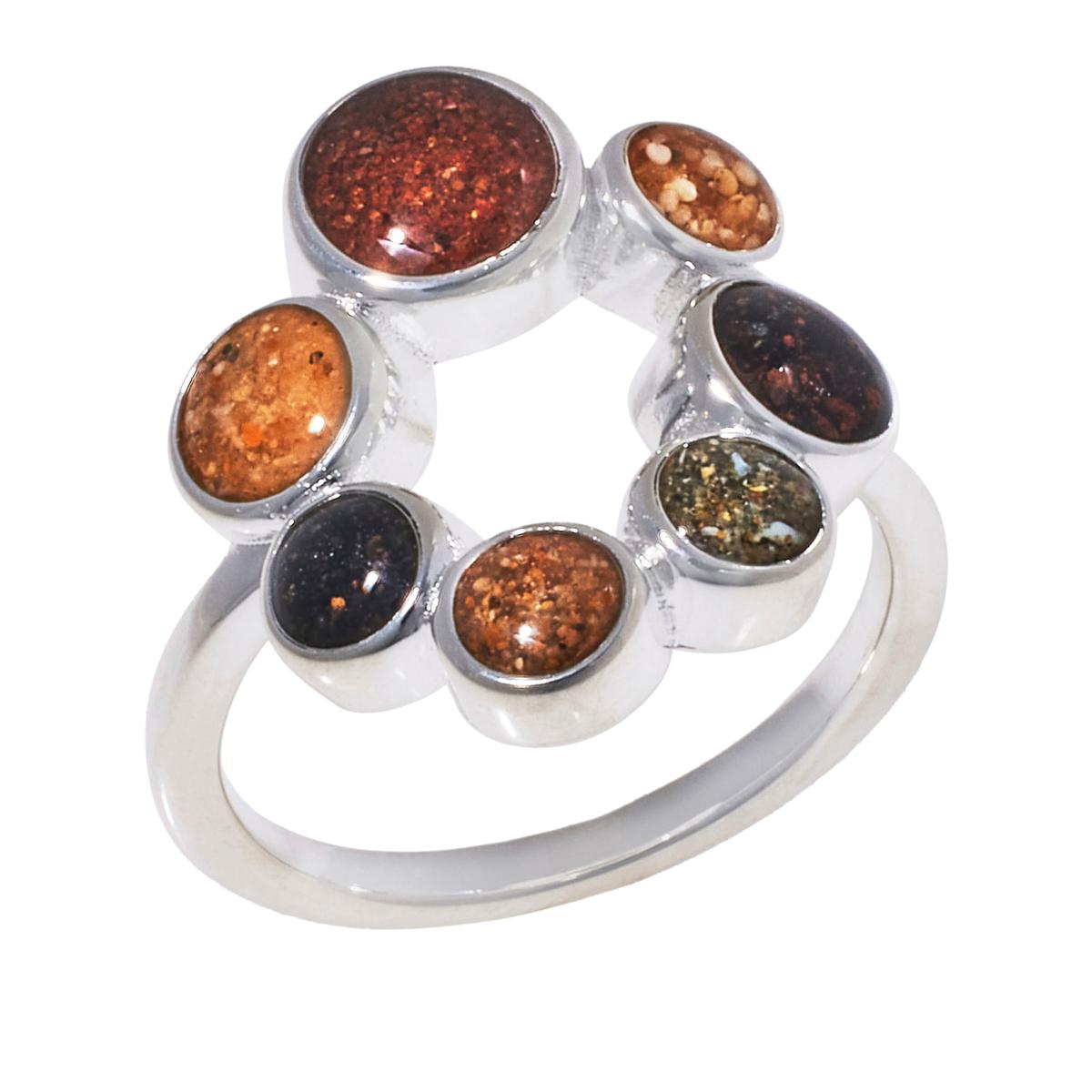 Dune Jewelry Sterling Silver 7 Continent World Elements Ring - 20917812 ...