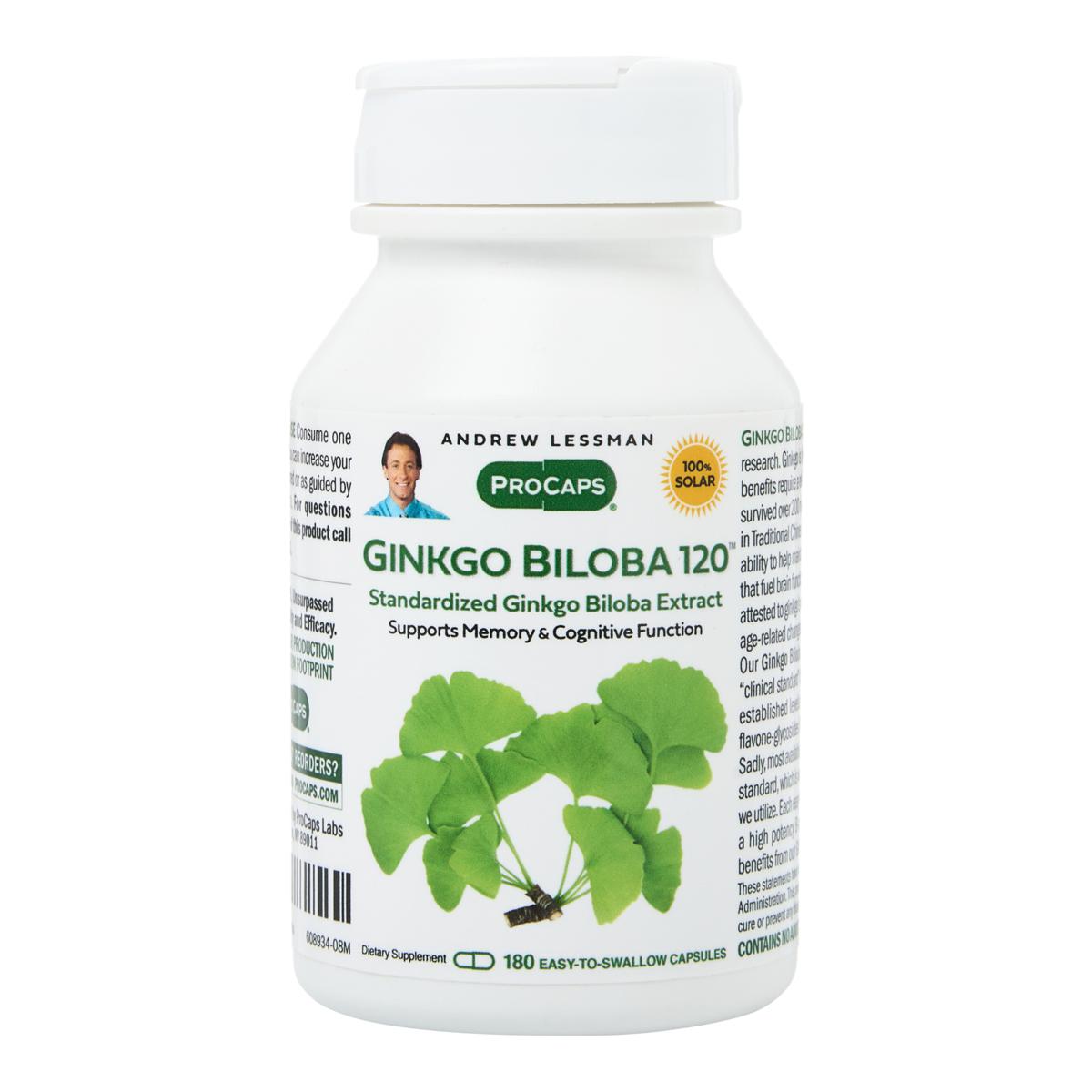 Andrew Lessman Ginkgo Biloba 120 - 180 Capsules | HSN