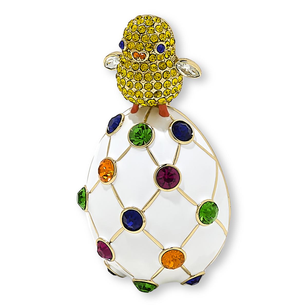 Heidi Daus Easter Parade Chick Crystal and Enamel Pin - 23519220 | HSN