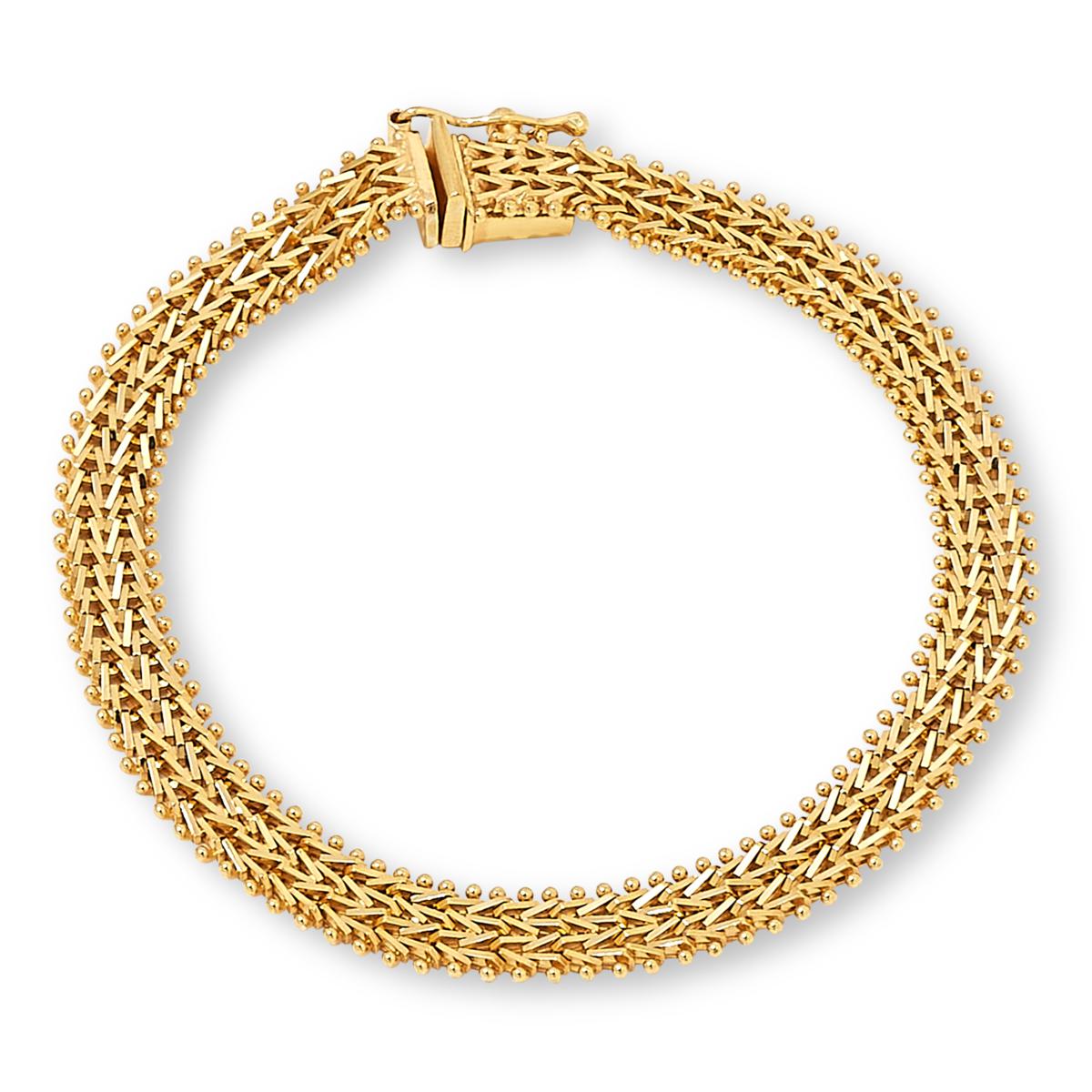 Imperial Silver Sterling Silver Diamond-Cut 4-Row Wheat Chain Bracelet ...