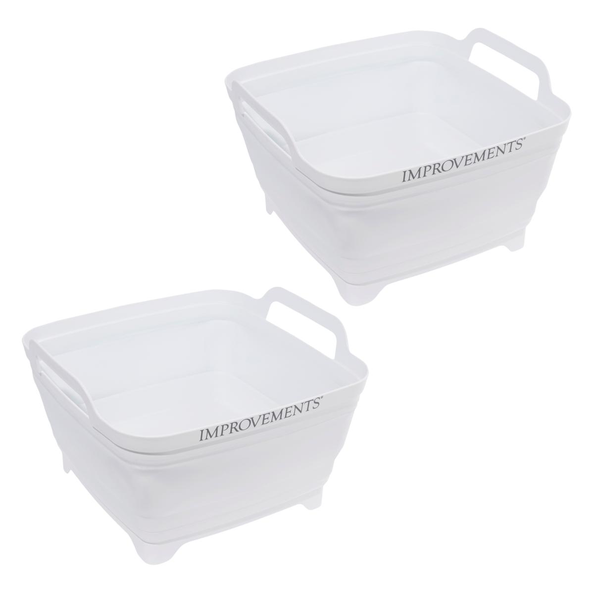 Improvements 2-pack 2-Gallon Collapsible Tubs with Drain Spouts ...