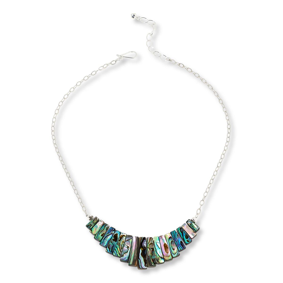 Jay King Sterling Silver Abalone Shell 18" Chain Necklace | HSN