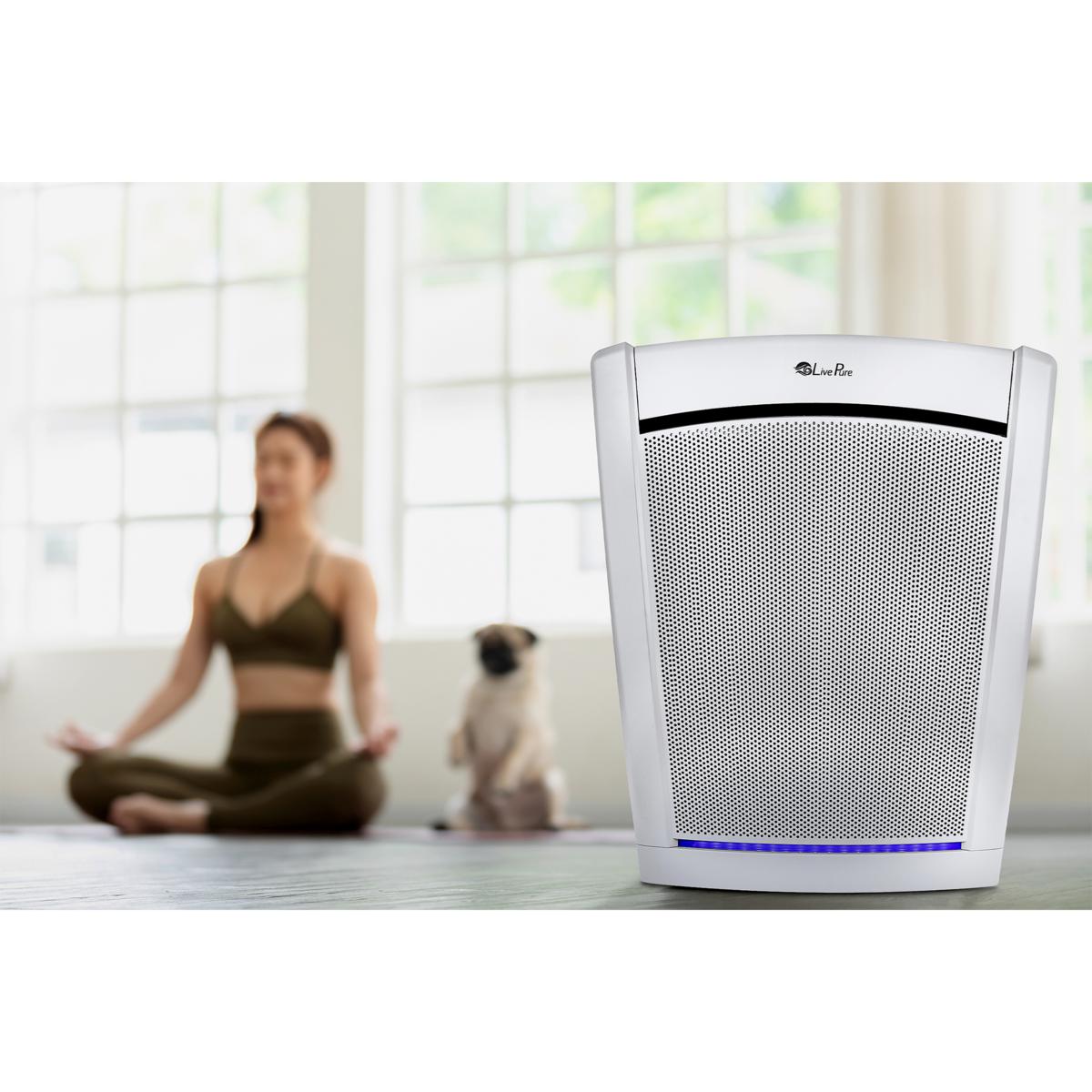 LivePure Bali Multi Room HEPA Air Purifier w Air Quality Sensing 21873782 HSN