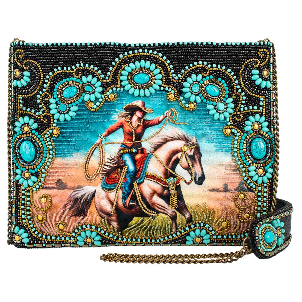 Mary Frances Cowgirl Hand-beaded Crossbody Handbag | HSN
