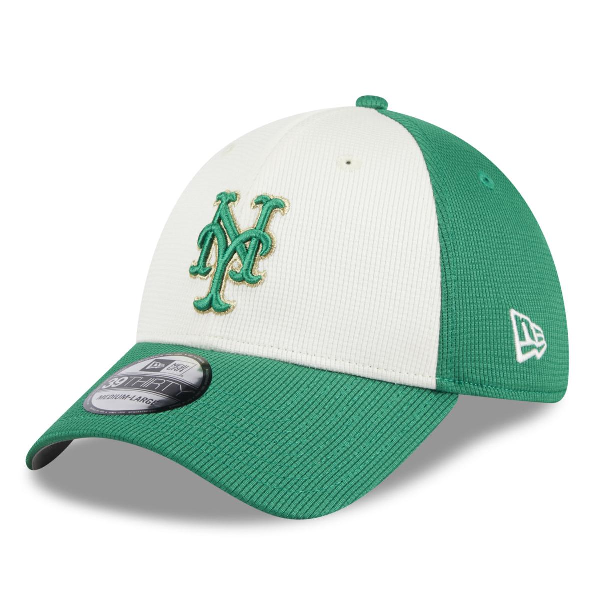 Men's New Era White/Green New York Mets 2024 St. Patrick's Day 39THIRTY ...