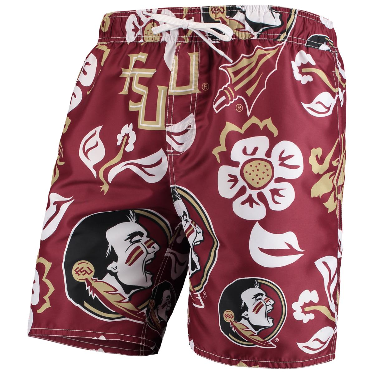 Officially Licensed Men's Wes & Willy Garnet Volley Trunks - Seminoles ...