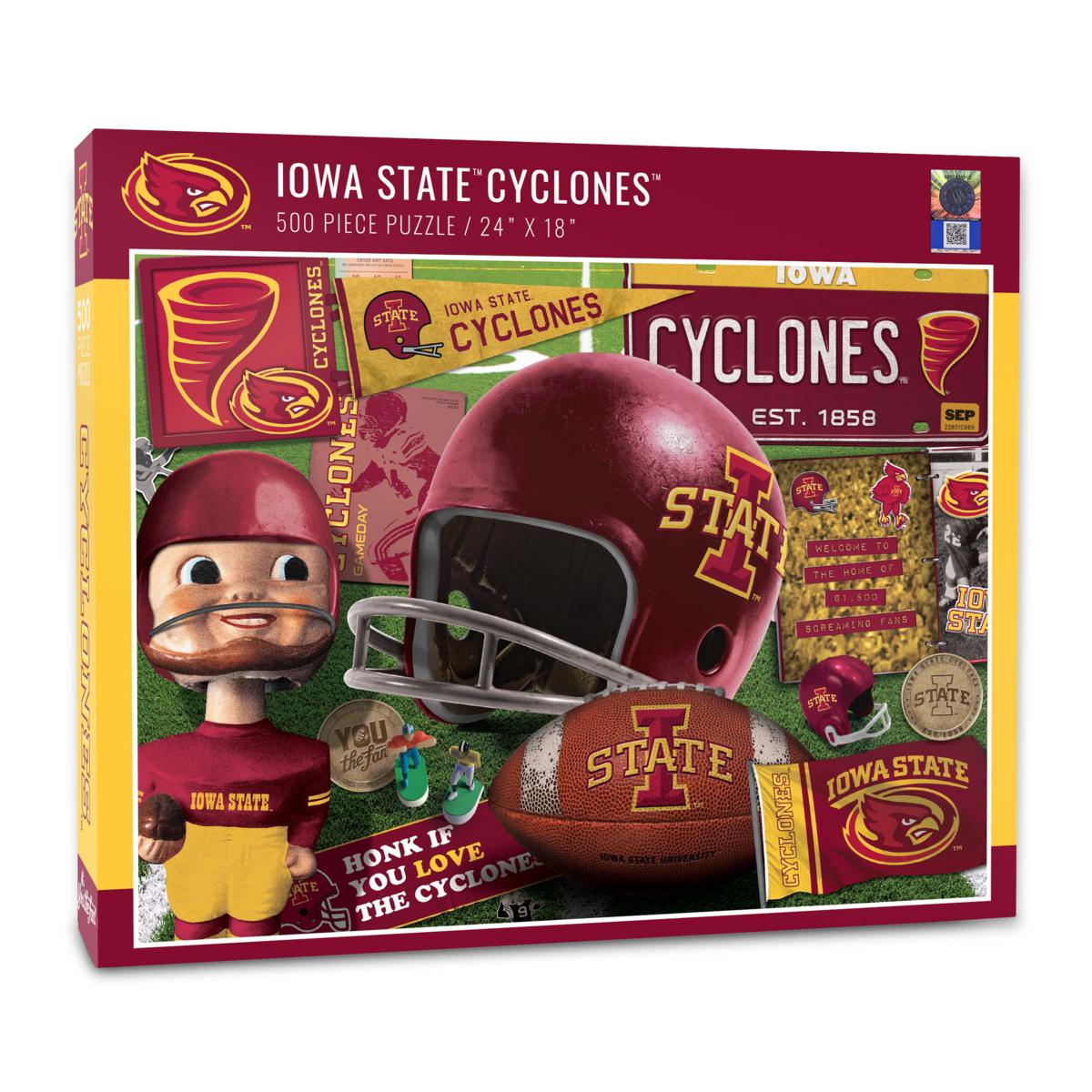 Officially Licensed NCAA Iowa State Cyclones Retro 500-Piece Puzzle ...